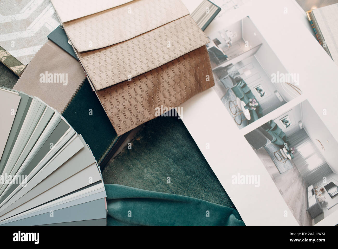 Interior design concept. Designer and project Stock Photo - Alamy
