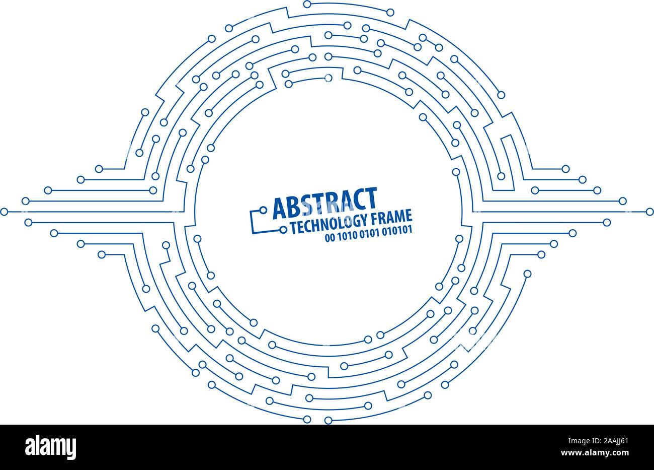 Abstract technology round frame Stock Vector Image & Art - Alamy
