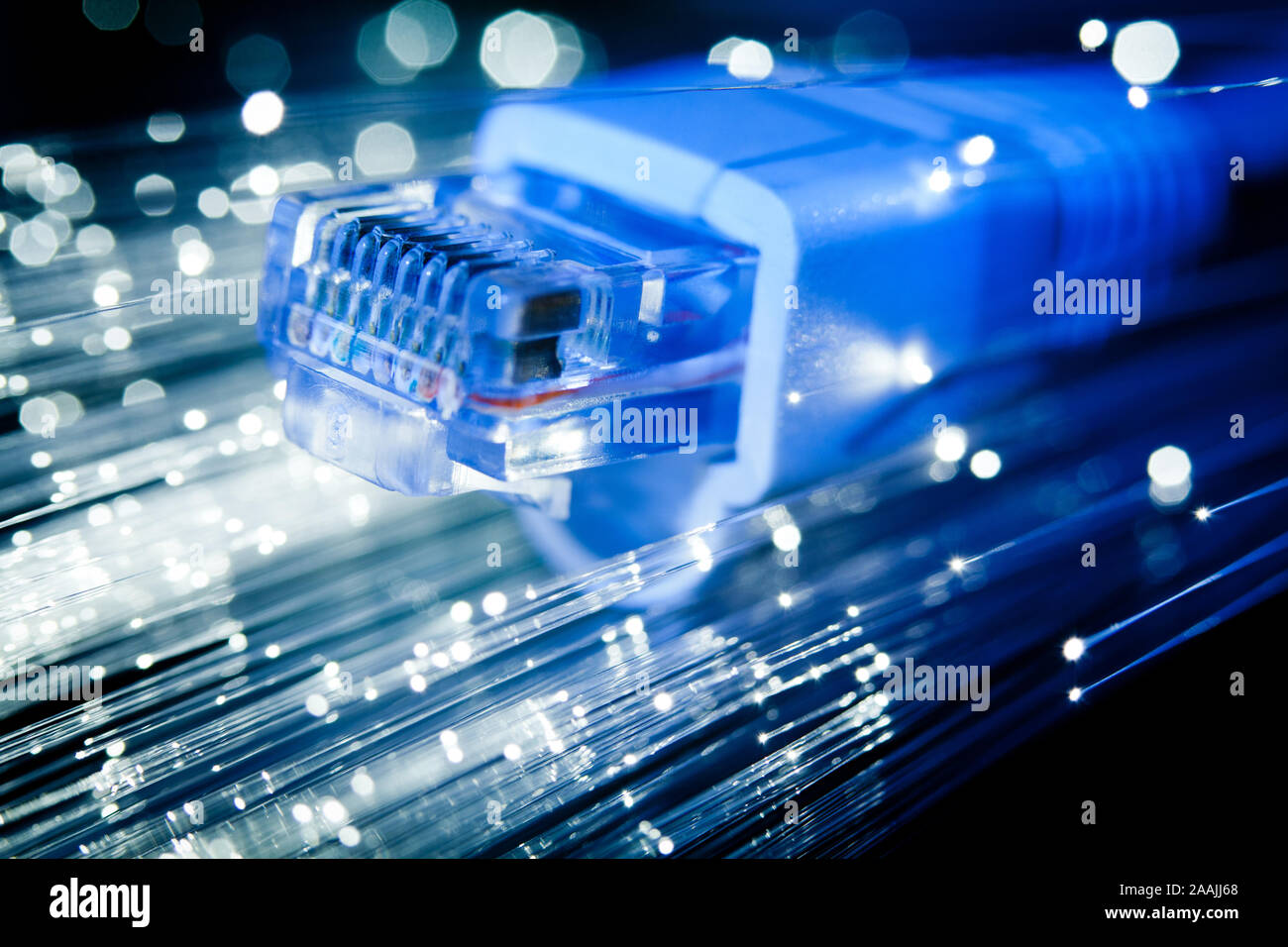 Optic fiber cable hi-res stock photography and images - Alamy