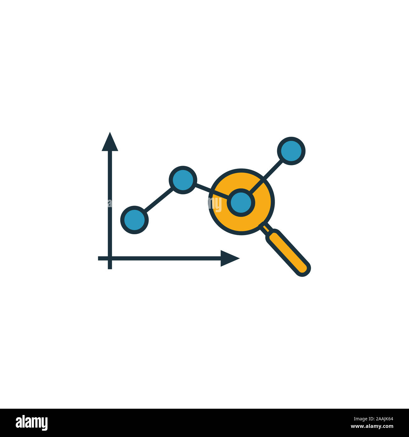 Marketing Monitoring icon. Outline filled creative elemet from ...