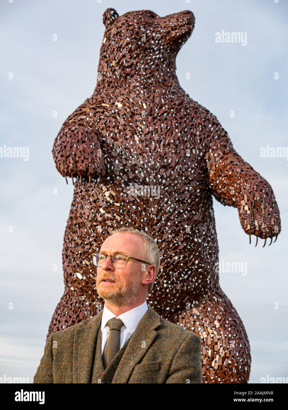 Unveiling of bear sculpture to celebrate life of John Muir by Scottish ...