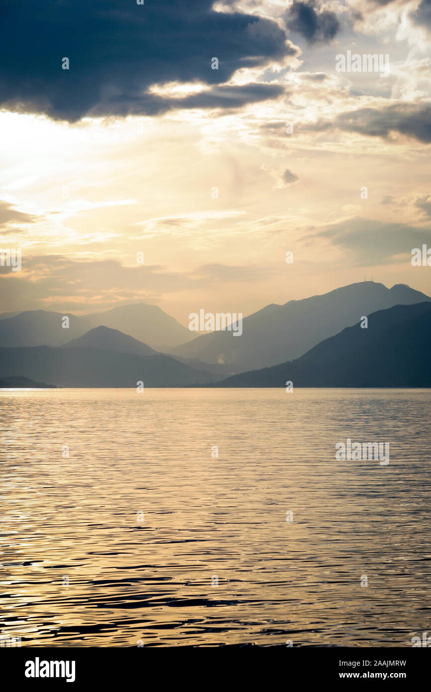 Sunset view over italian hi-res stock photography and images - Alamy