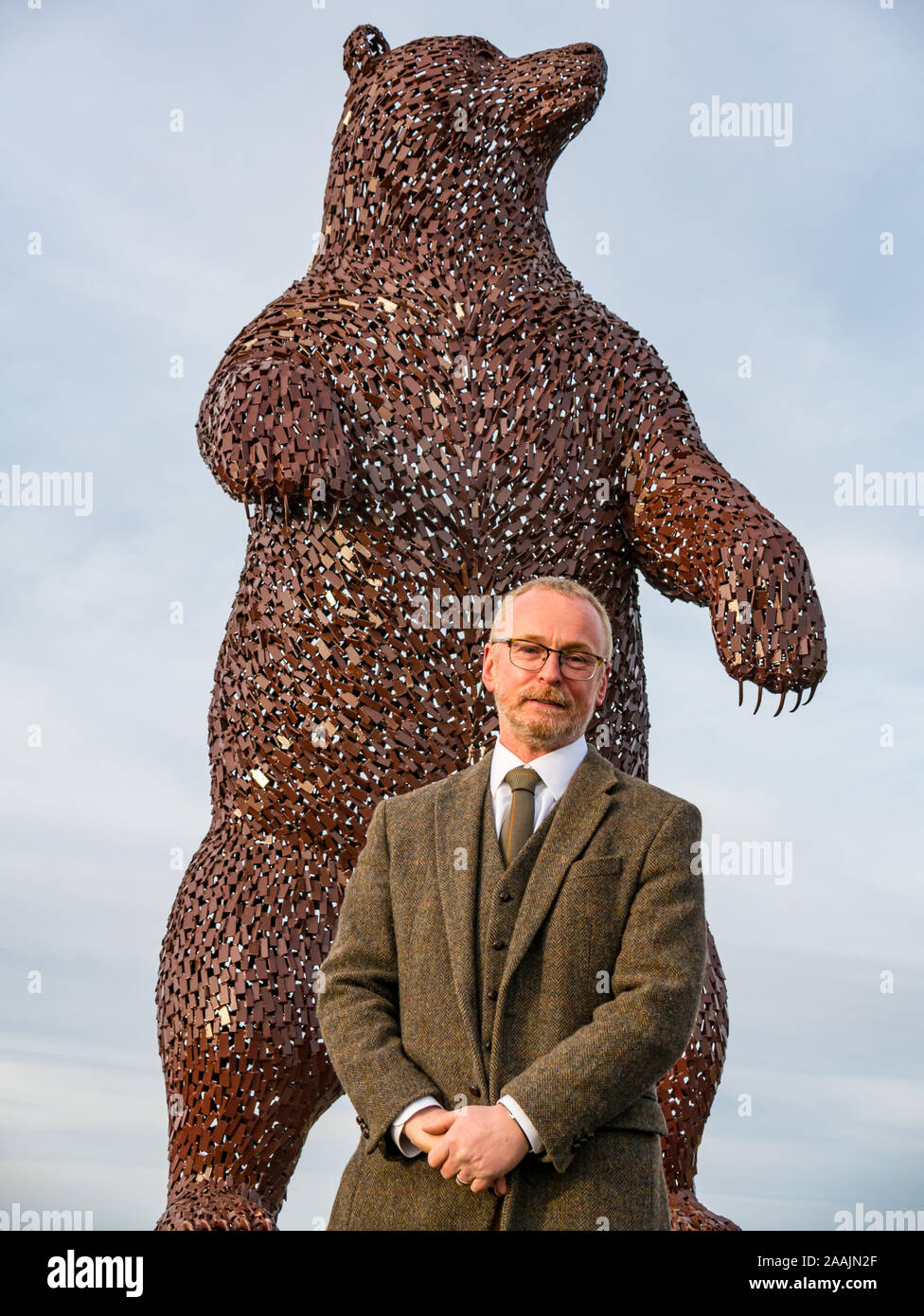 Unveiling of bear sculpture to celebrate life of John Muir by Scottish ...