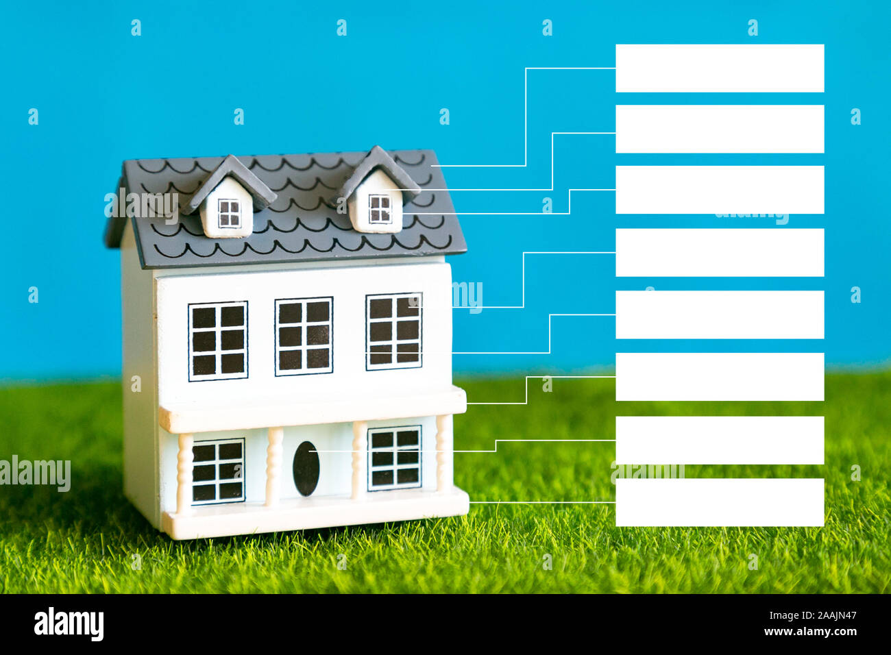 Plan diagram showing the main parts in the construction of a ...