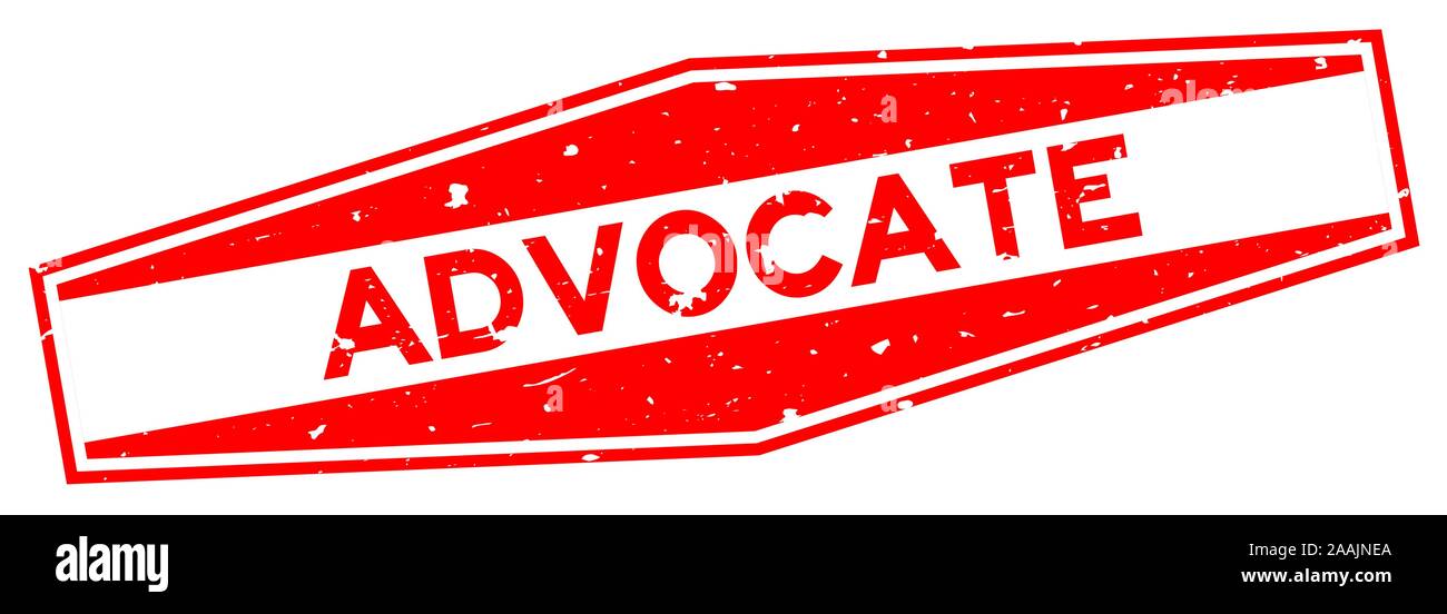 Grunge red advocate word hexagon rubber seal stamp on white background Stock Vector Image & Art ...