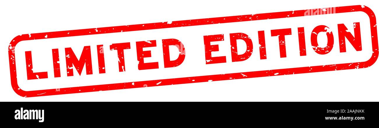 Grunge red limited edition word square rubber seal stamp on white background Stock Vector Image ...