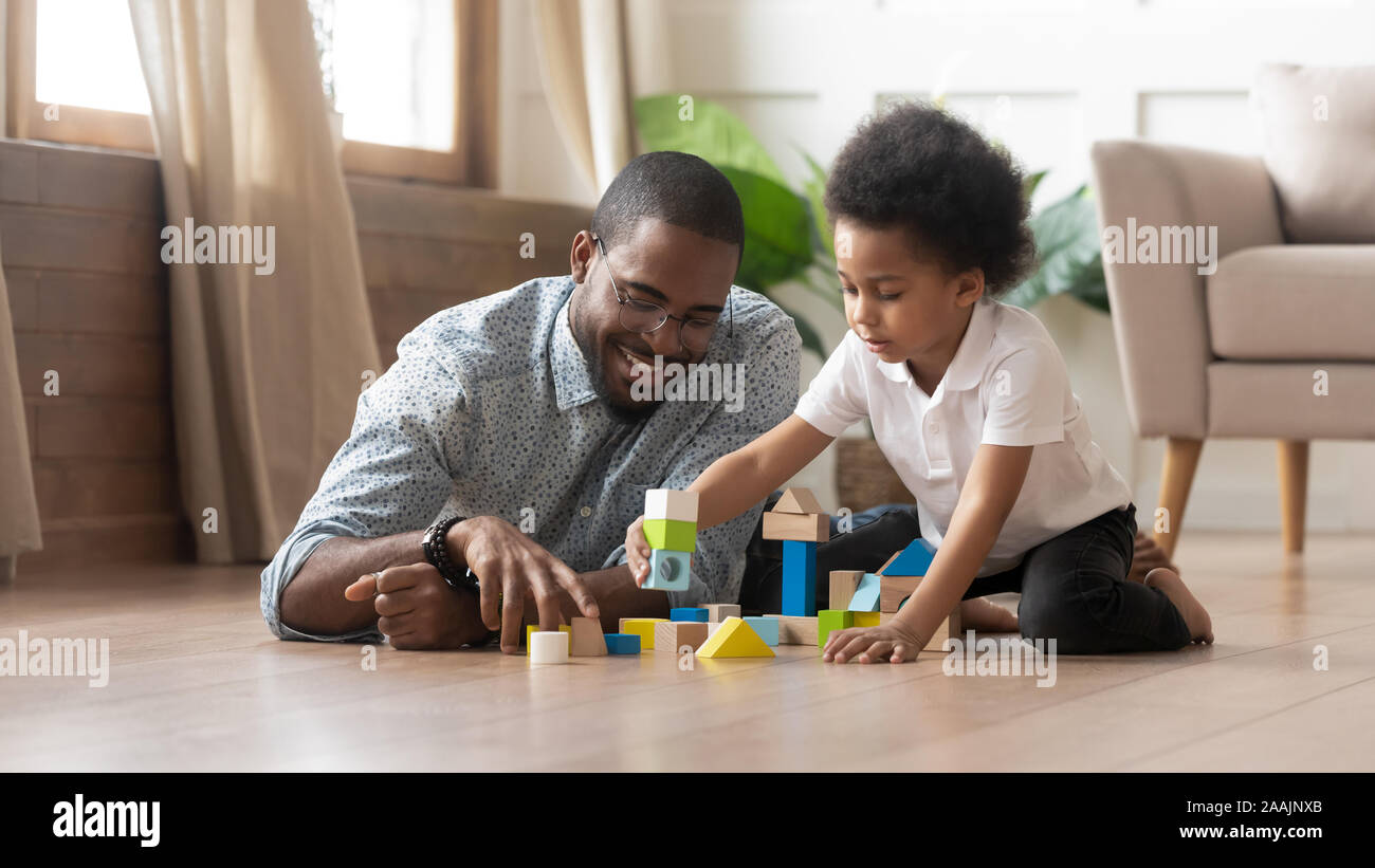 African american child blocks hi-res stock photography and images - Alamy