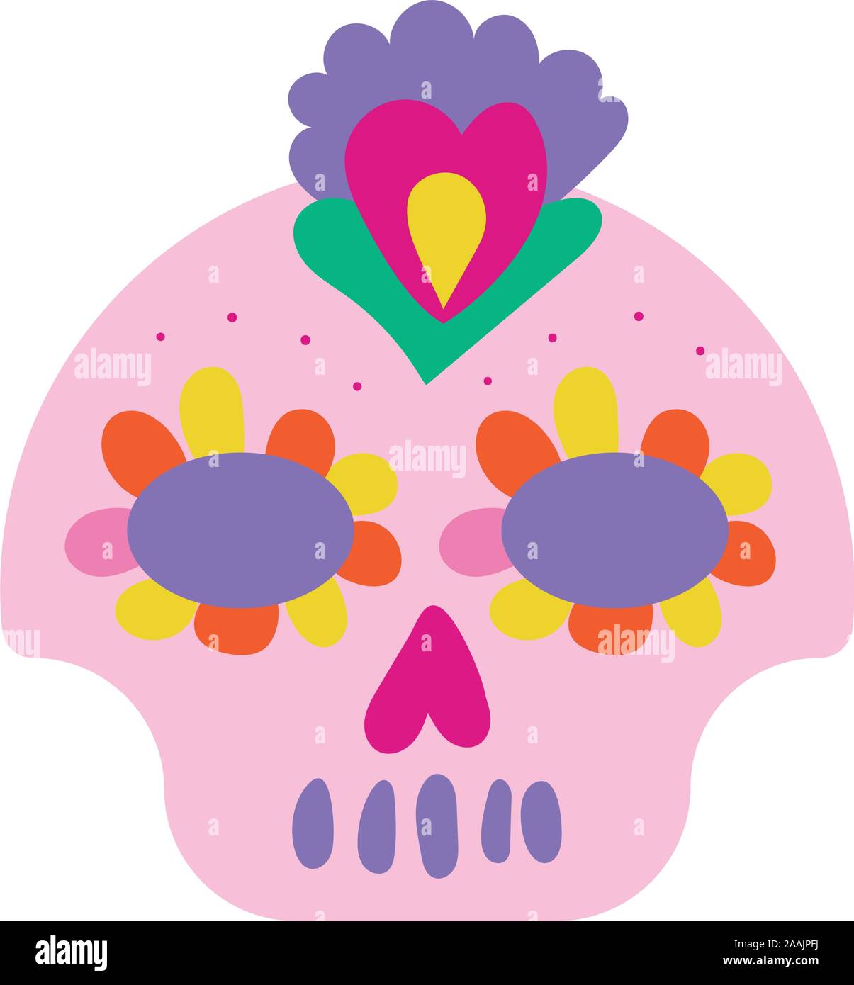 skull head mask painted icon Stock Vector Image & Art - Alamy