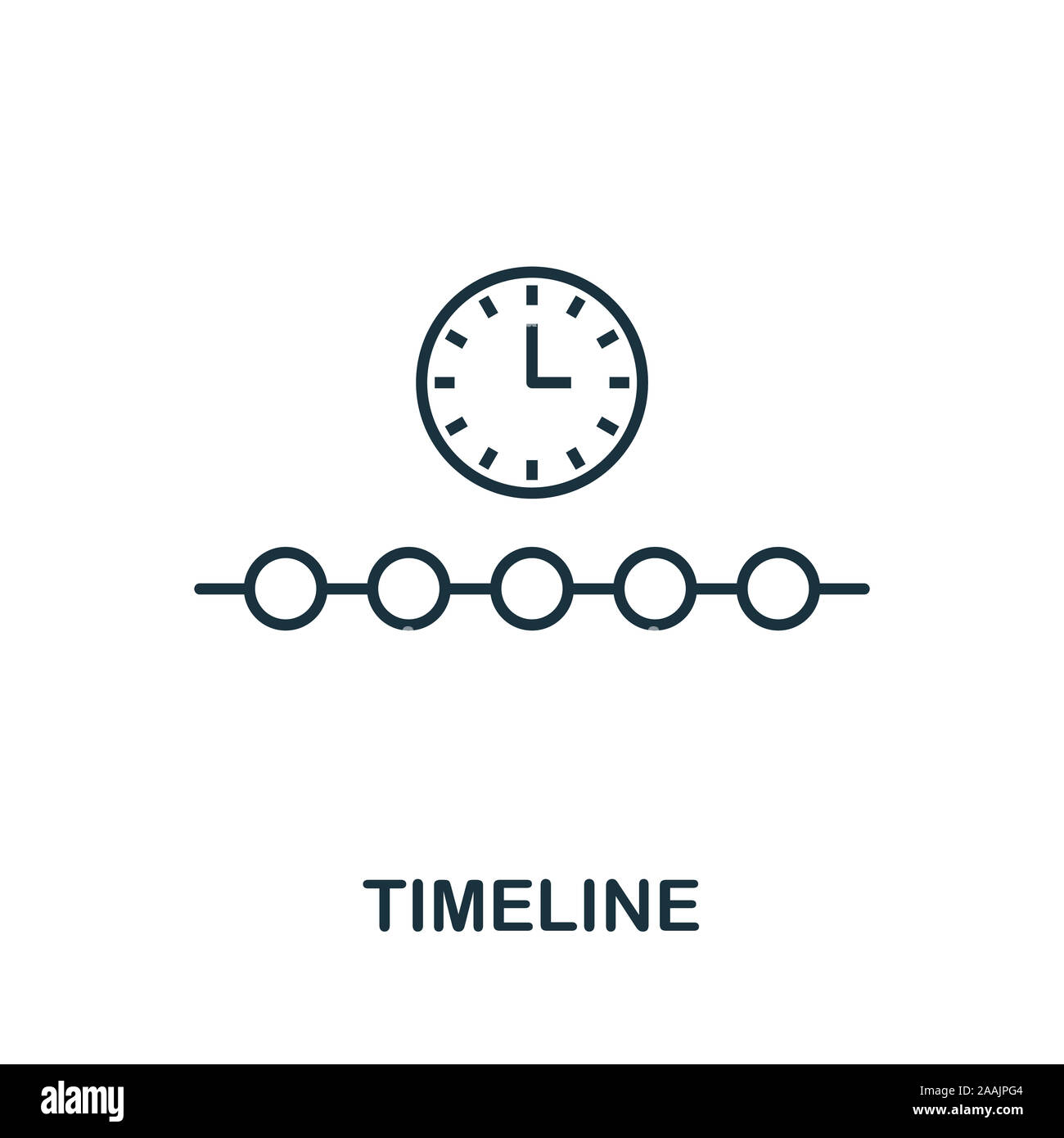 Timeline outline icon. Thin line concept element from fintech ... Timeline outline icon. Thin line concept element from fintech ...