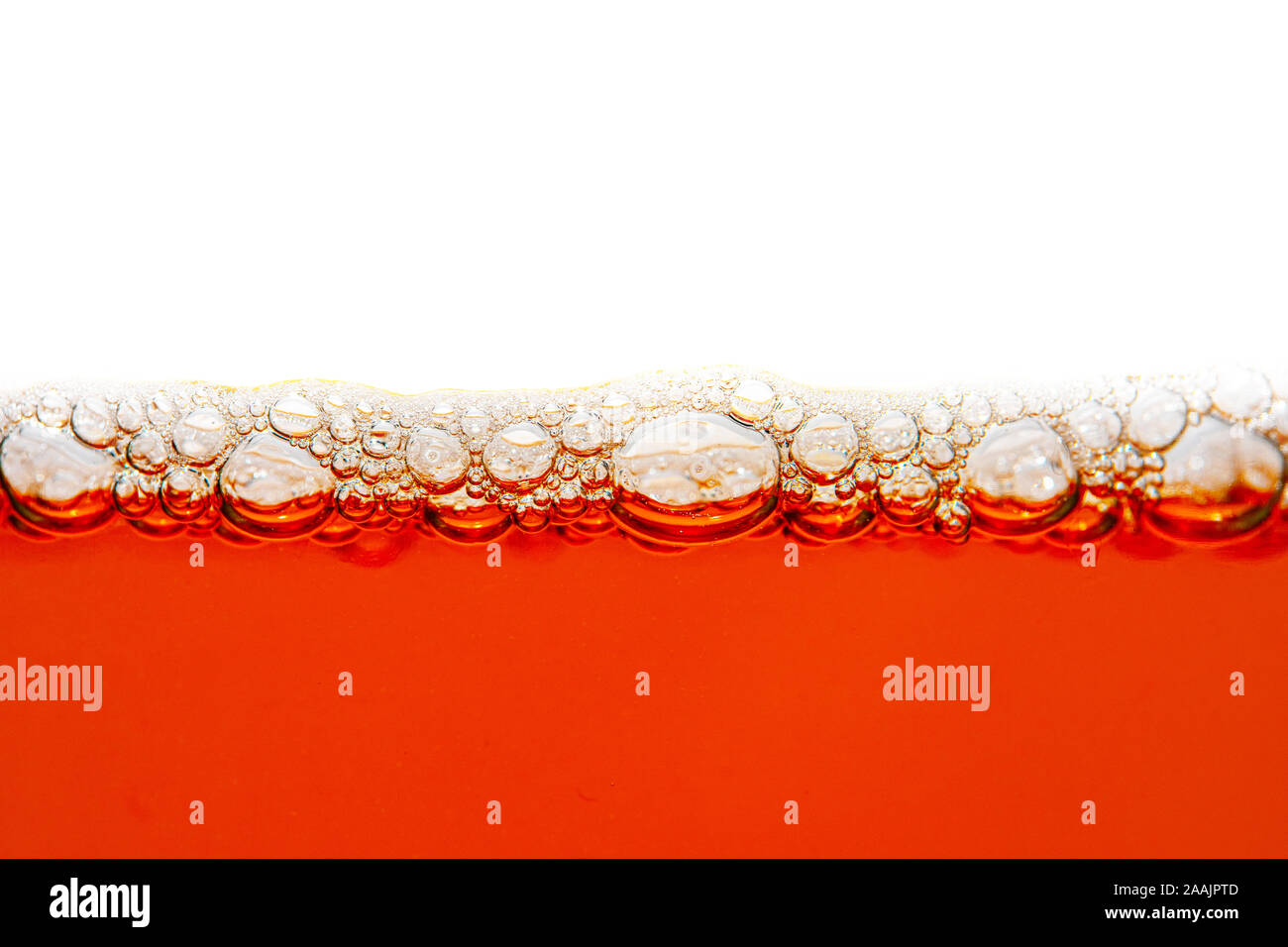 Dark Beer with Bubbles and Foam Background. Beer Bubbles Texture ...
