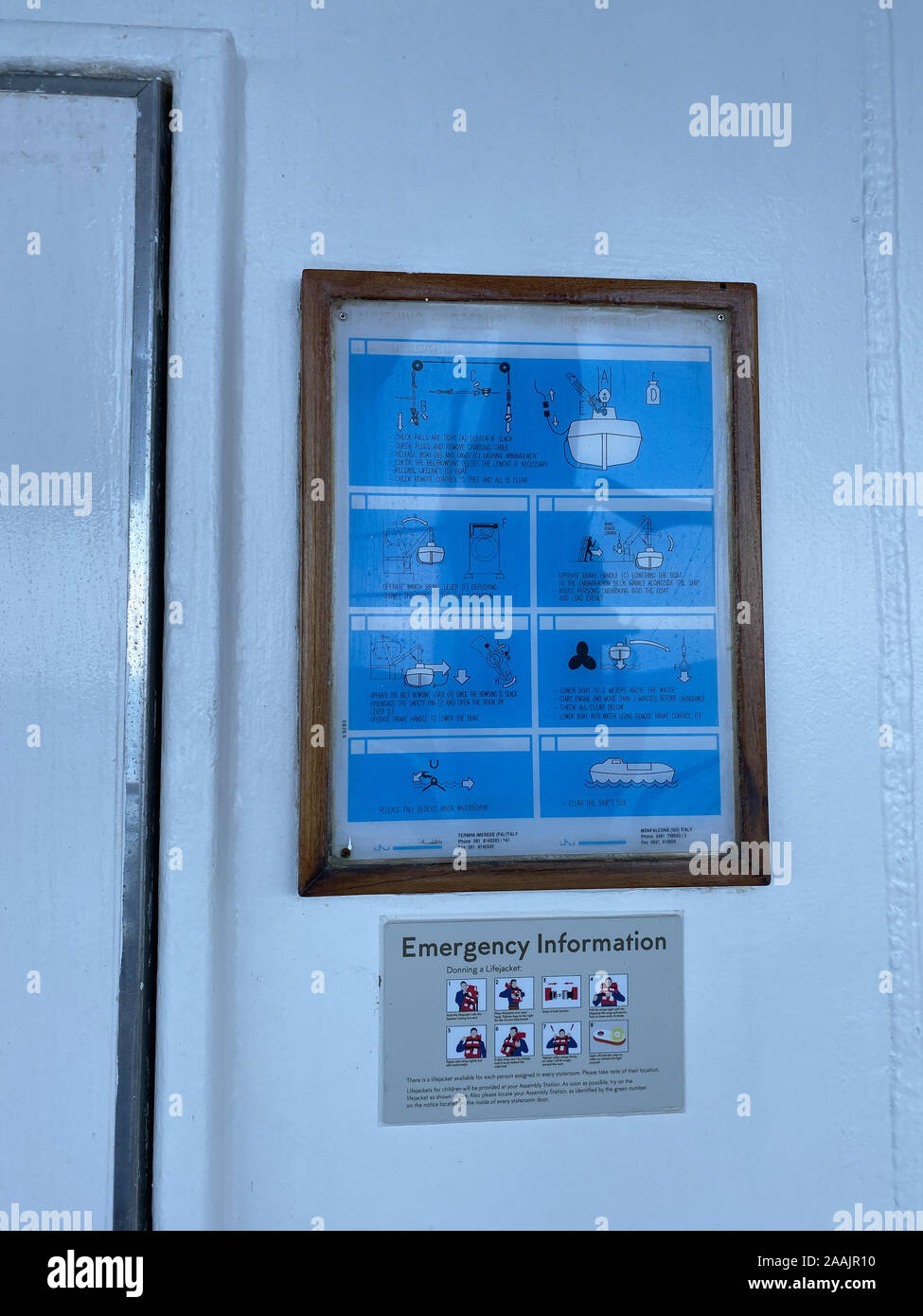 Ship safety procedure hi-res stock photography and images - Alamy