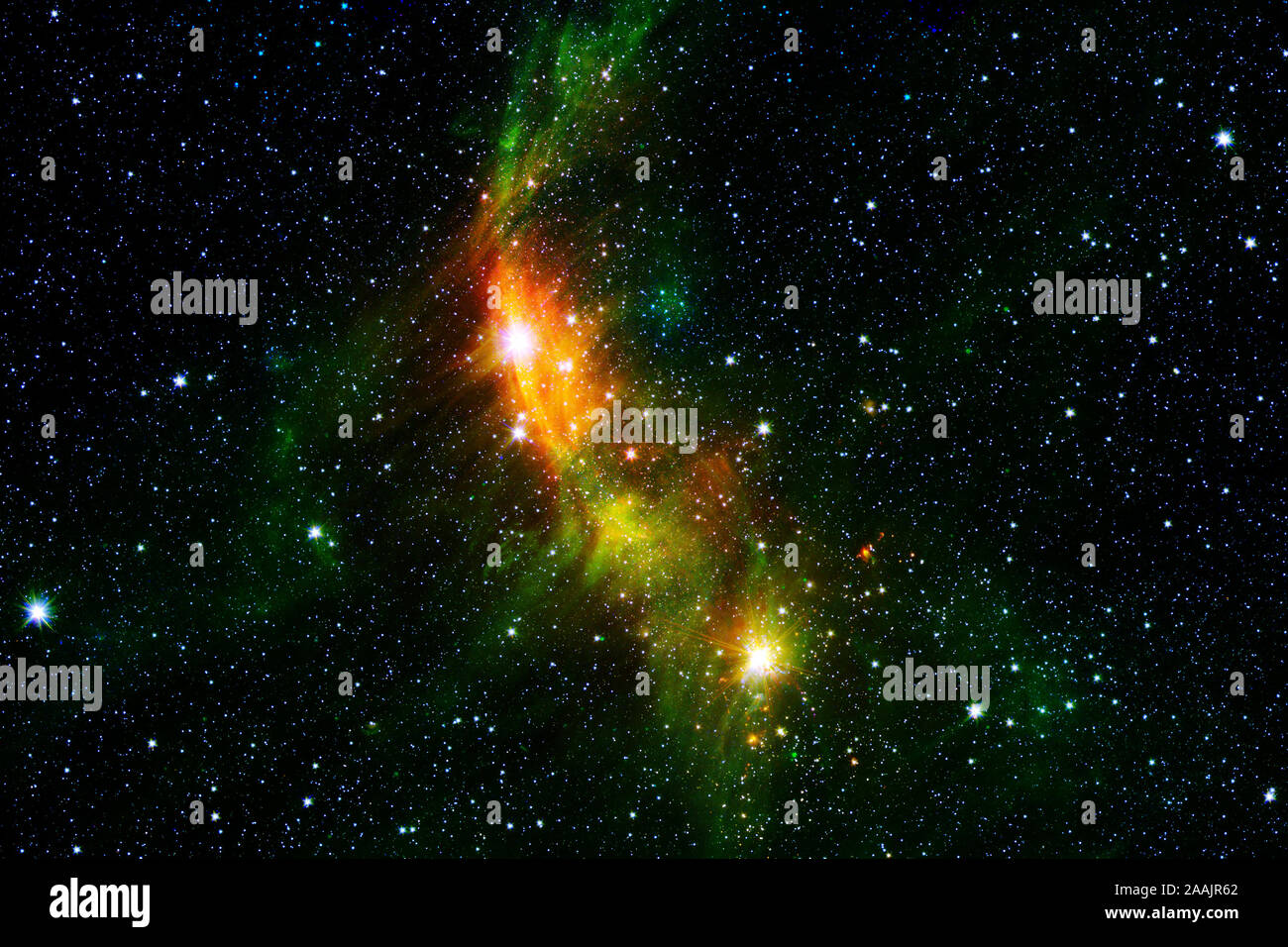 Nebula in outer space. Gas and dust clouds. Elements of this image ...