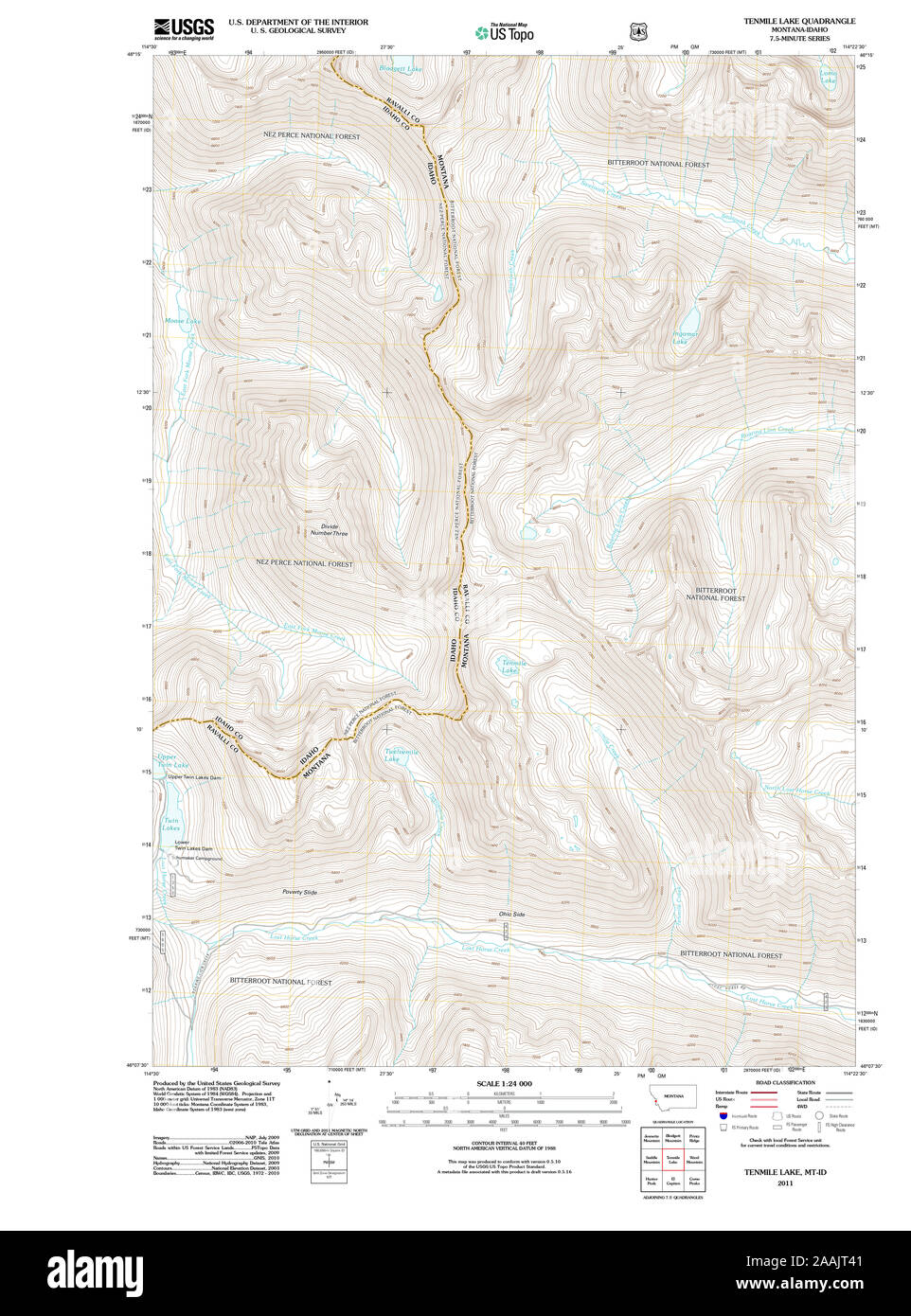 Map of tenmile hi-res stock photography and images - Alamy