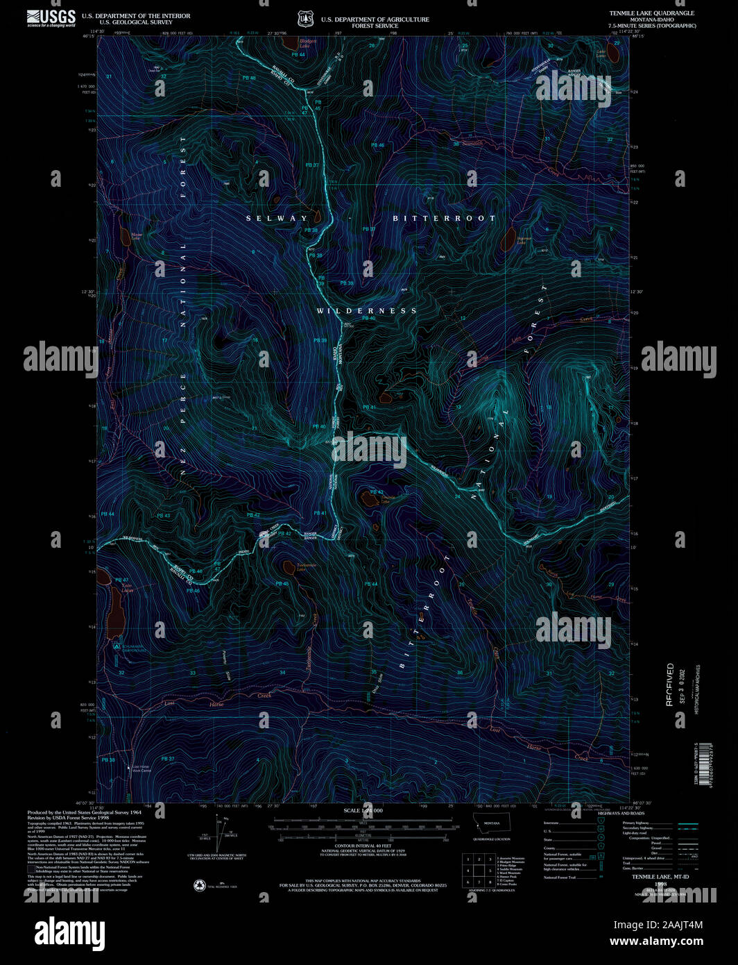 Map of tenmile hi-res stock photography and images - Alamy