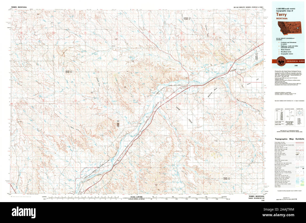 Terry montana map Cut Out Stock Images & Pictures - Alamy
