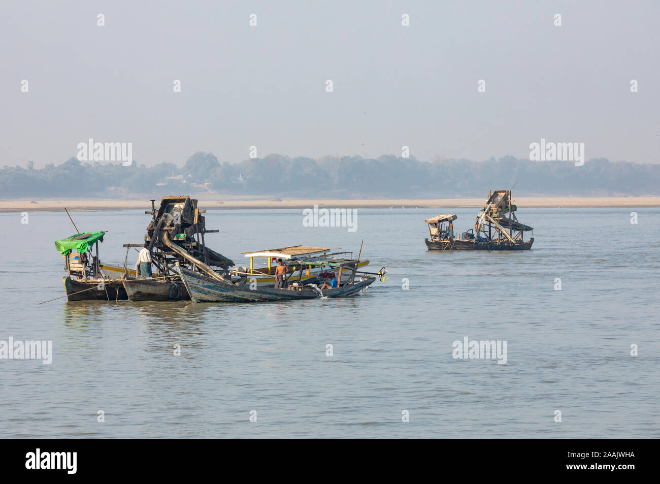 Floating gold dredge hi-res stock photography and images - Alamy