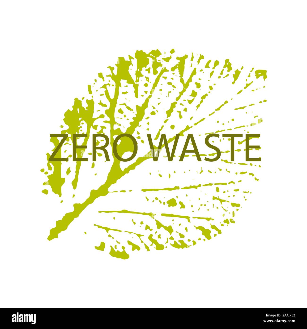 Green leaf with the inscription .Vector logo design template and badge ...