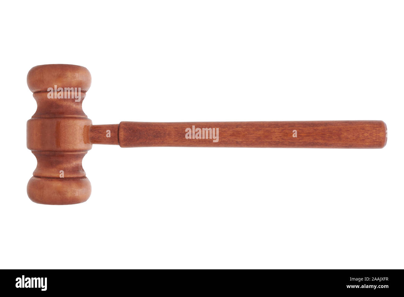 Wooden gavel on white background Stock Photo - Alamy