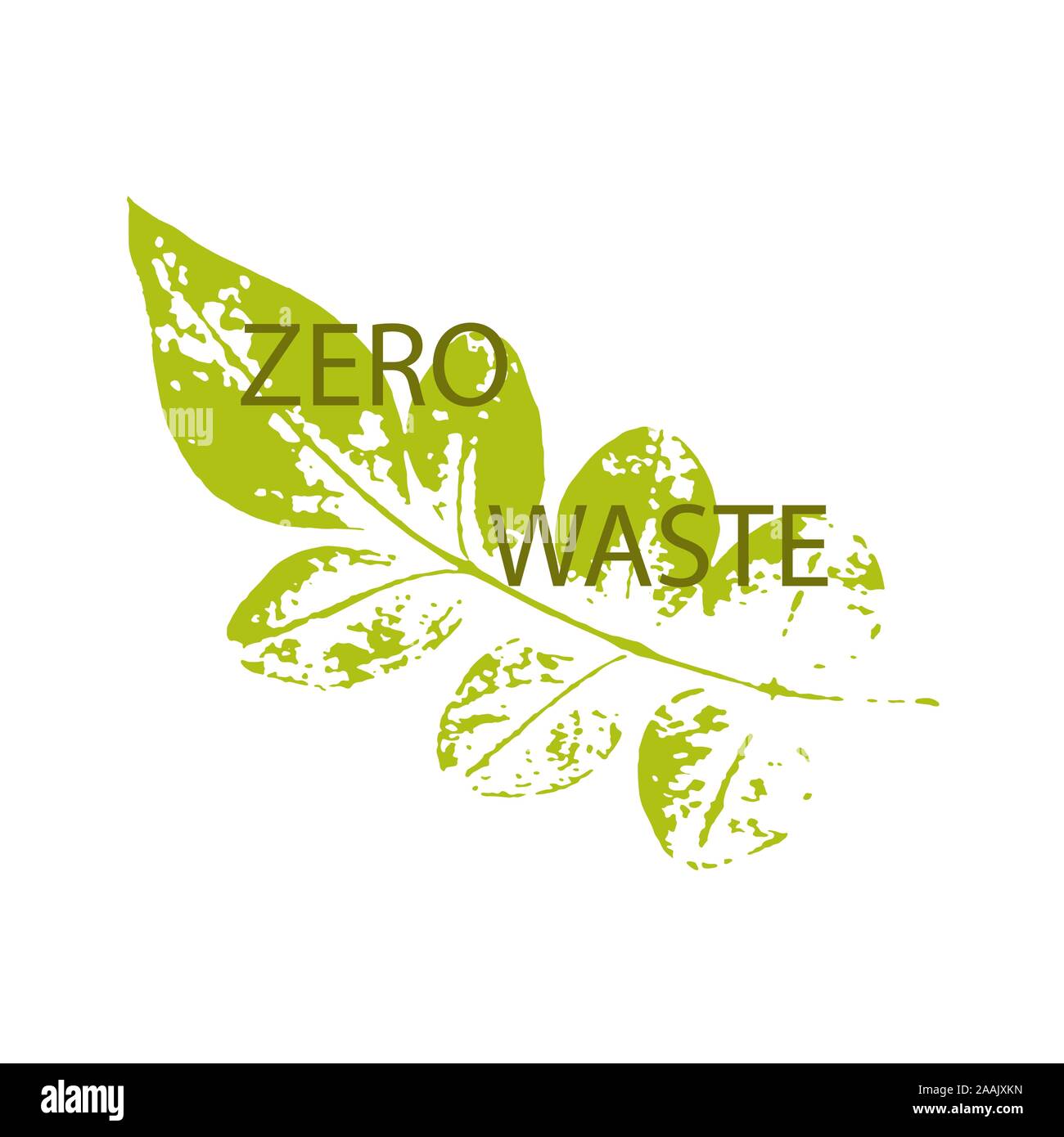 Green leaf with the inscription .Vector logo design template and badge ...