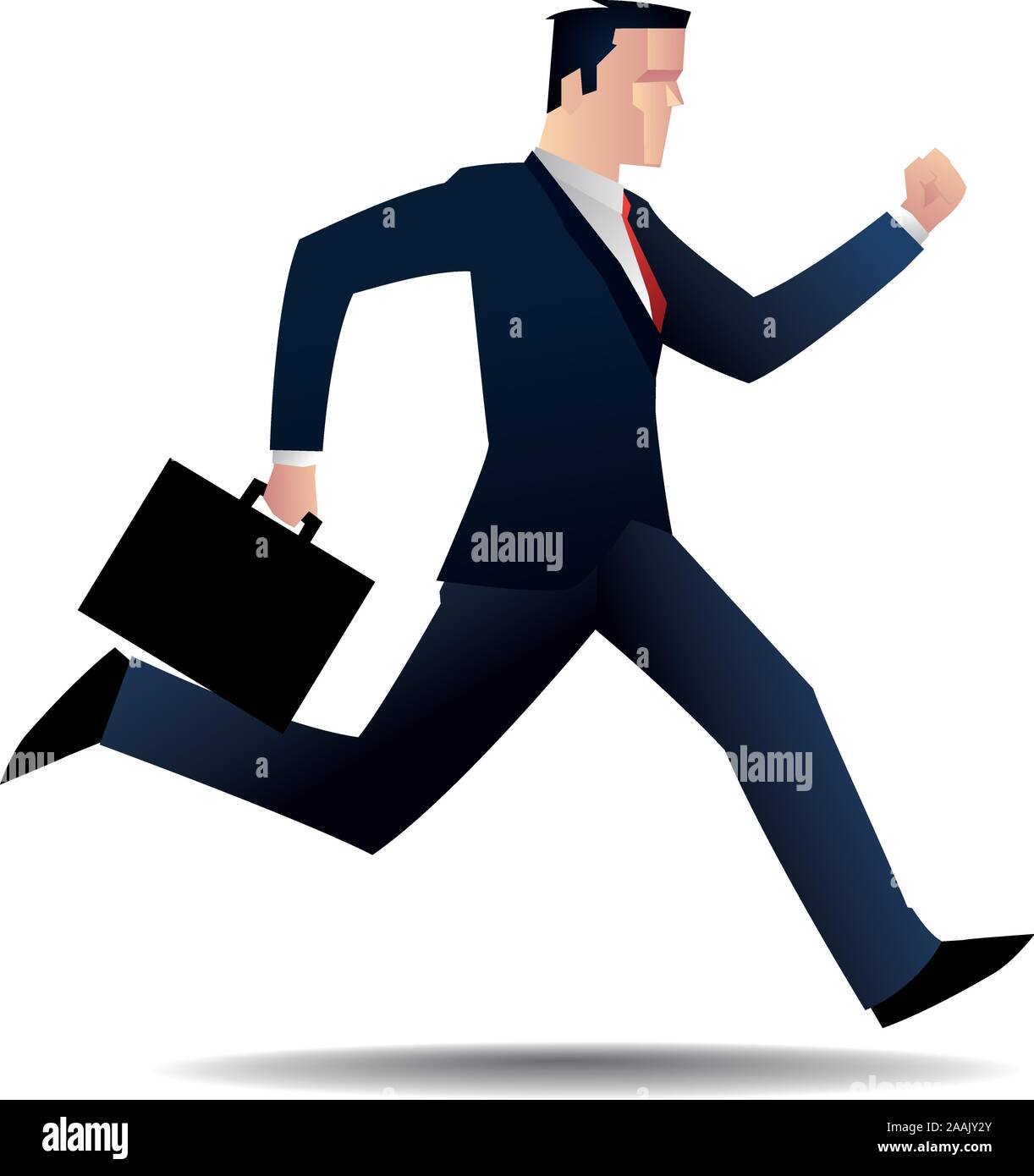 business man running Stock Vector Image & Art - Alamy