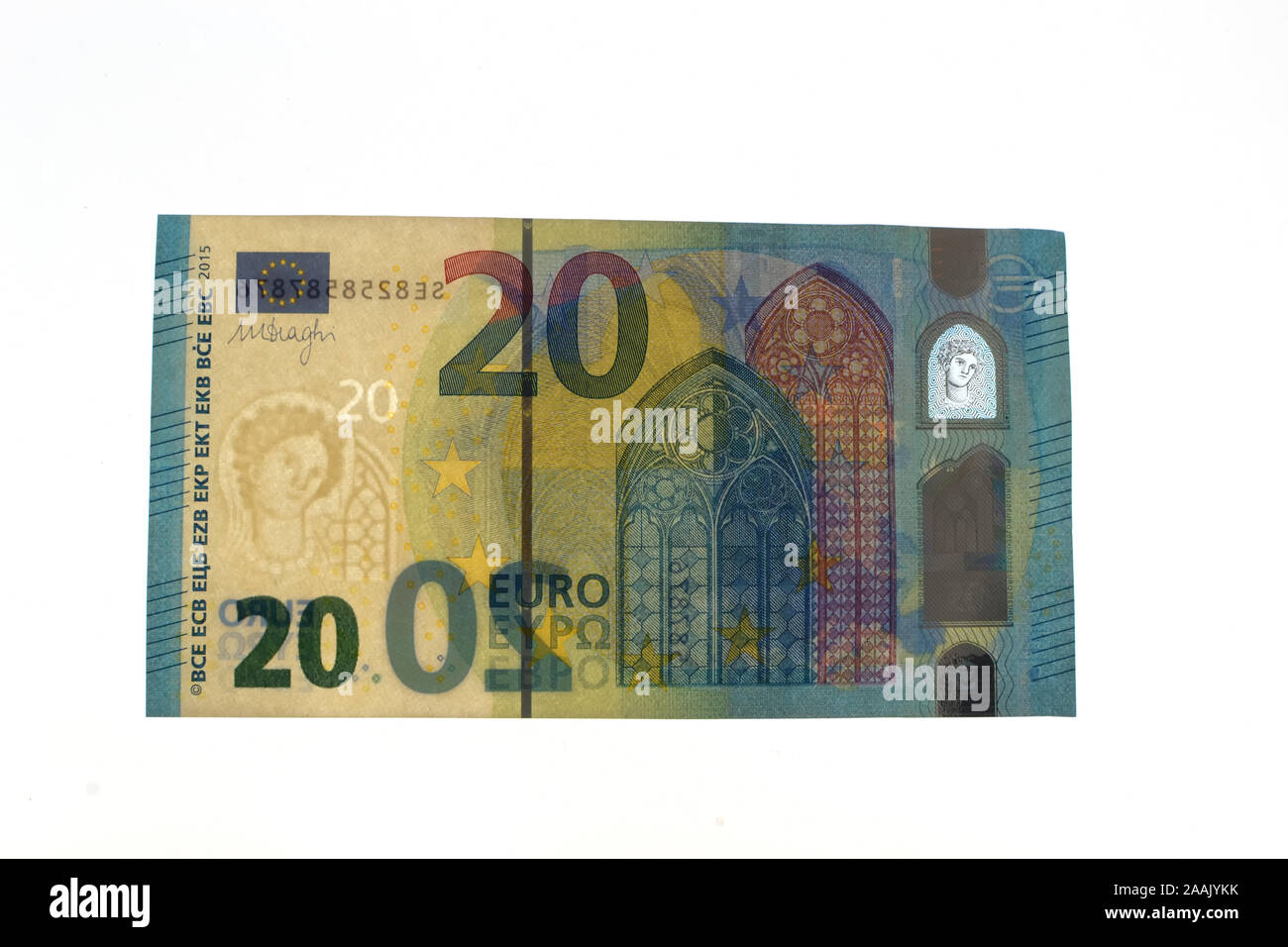 20 euro scheme isolated on white background Stock Photo - Alamy