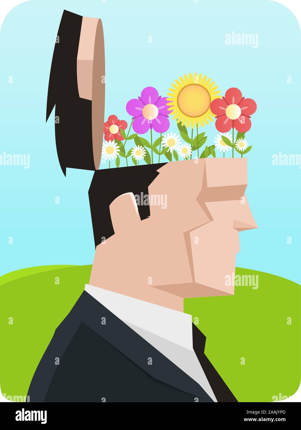 Open flowering Stock Vector Images - Alamy