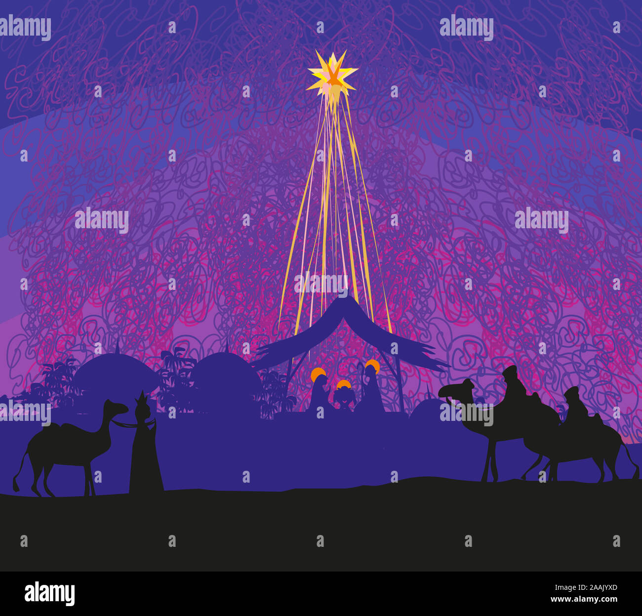 Birth of jesus bethlehem frame hi-res stock photography and images - Alamy