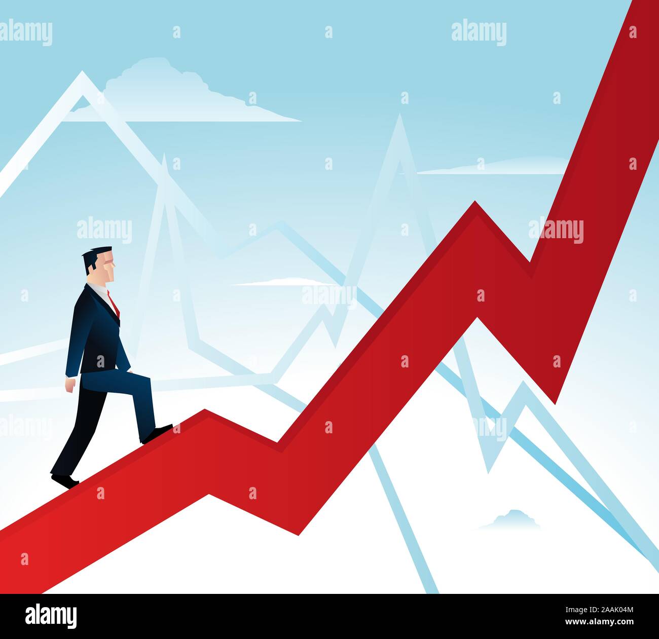 Businessman expectations, featuring a man in a business suit walking ...