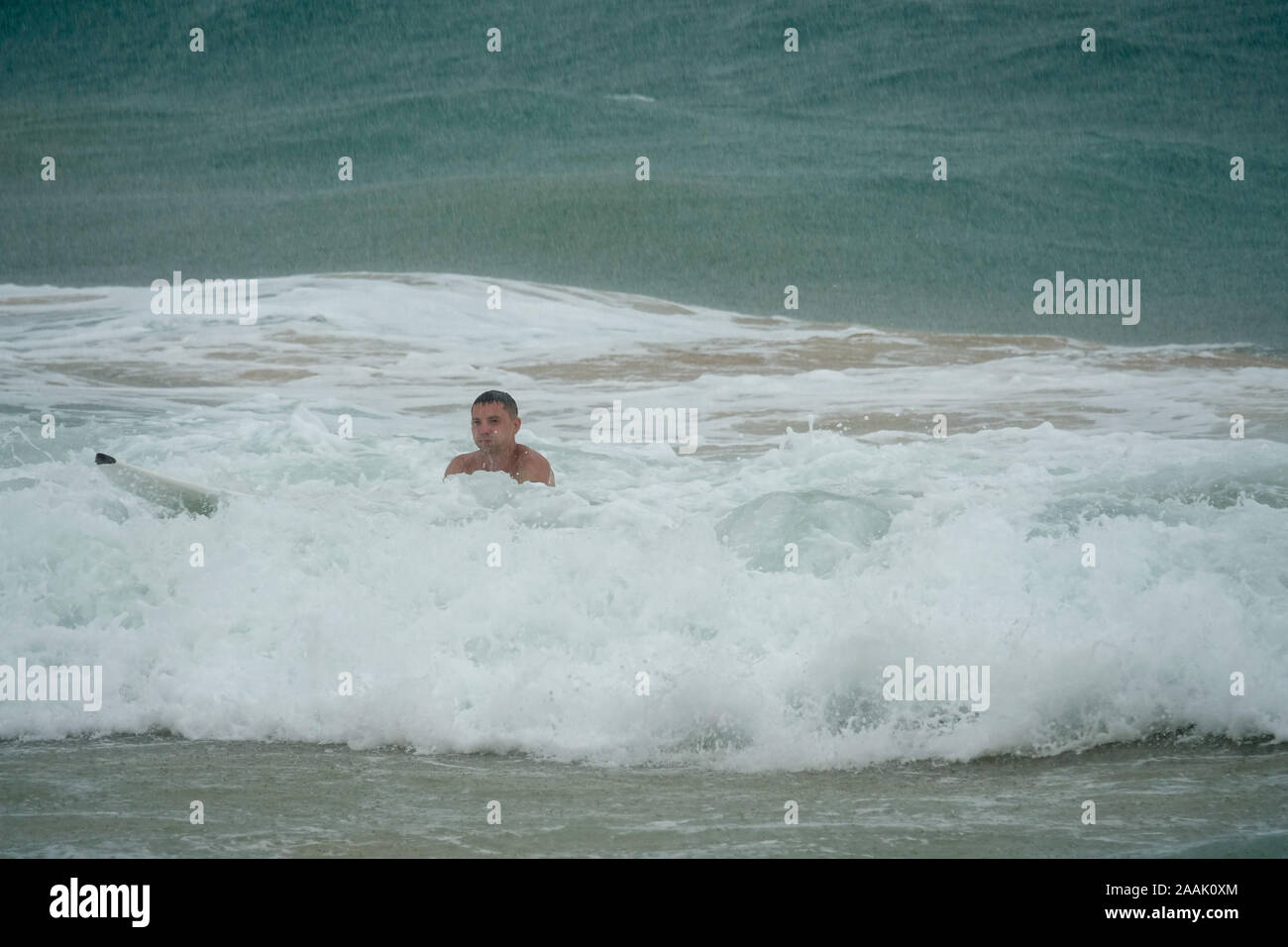 Rain on ocean surface hi-res stock photography and images - Alamy