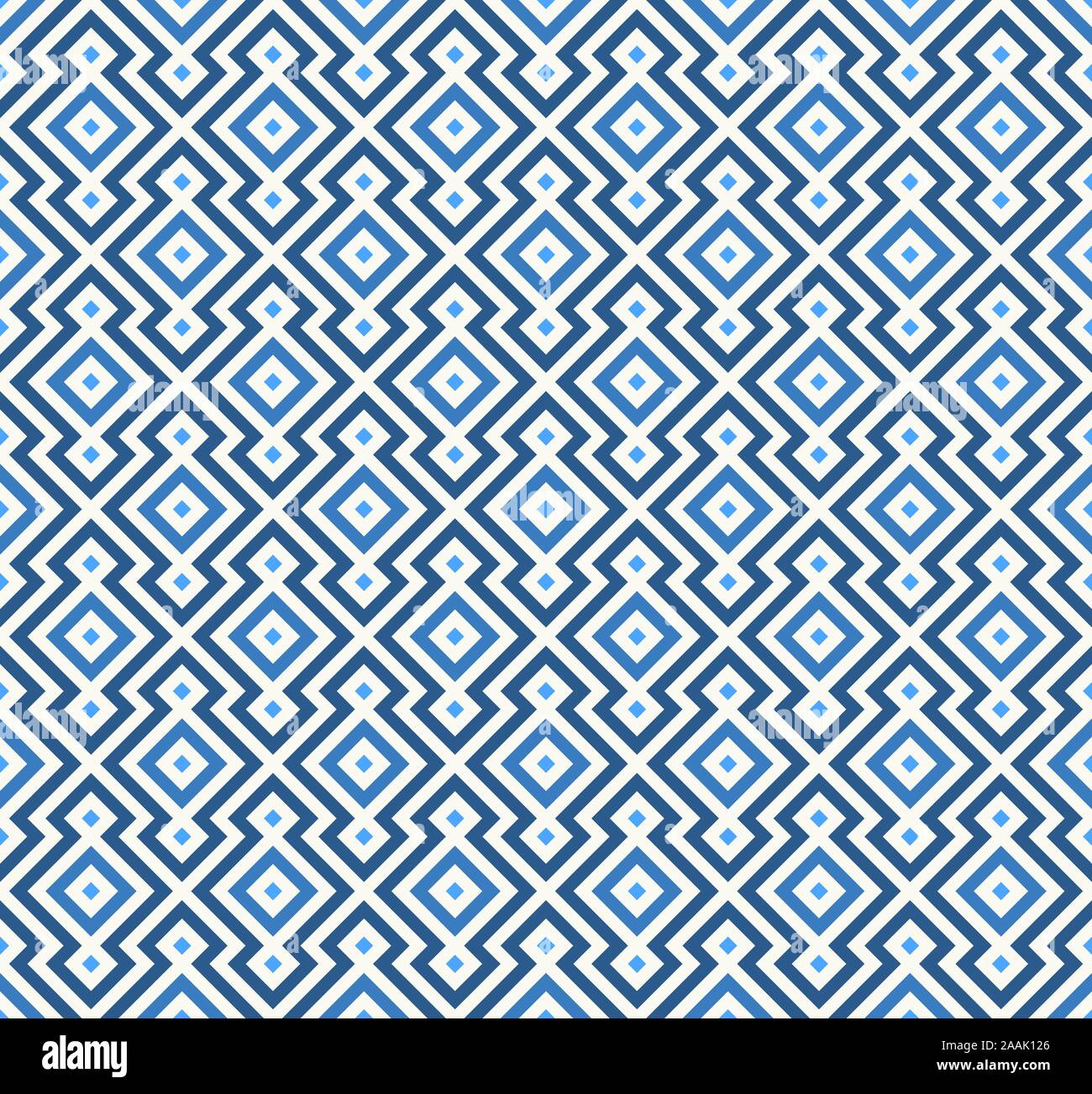 Seamless rhombus background in geometric style and blue tones. Vector ...