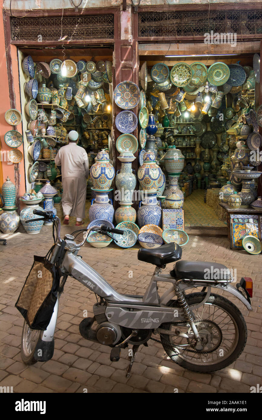 In the souk of Marrakech. Morocco Stock Photo - Alamy