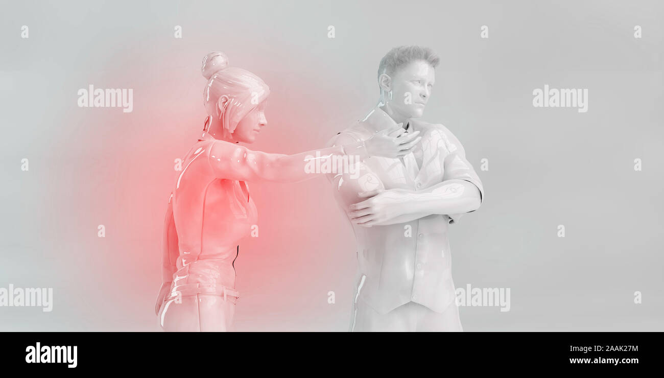 Couple Fighting Over Finances and Stress Concept Stock Photo - Alamy
