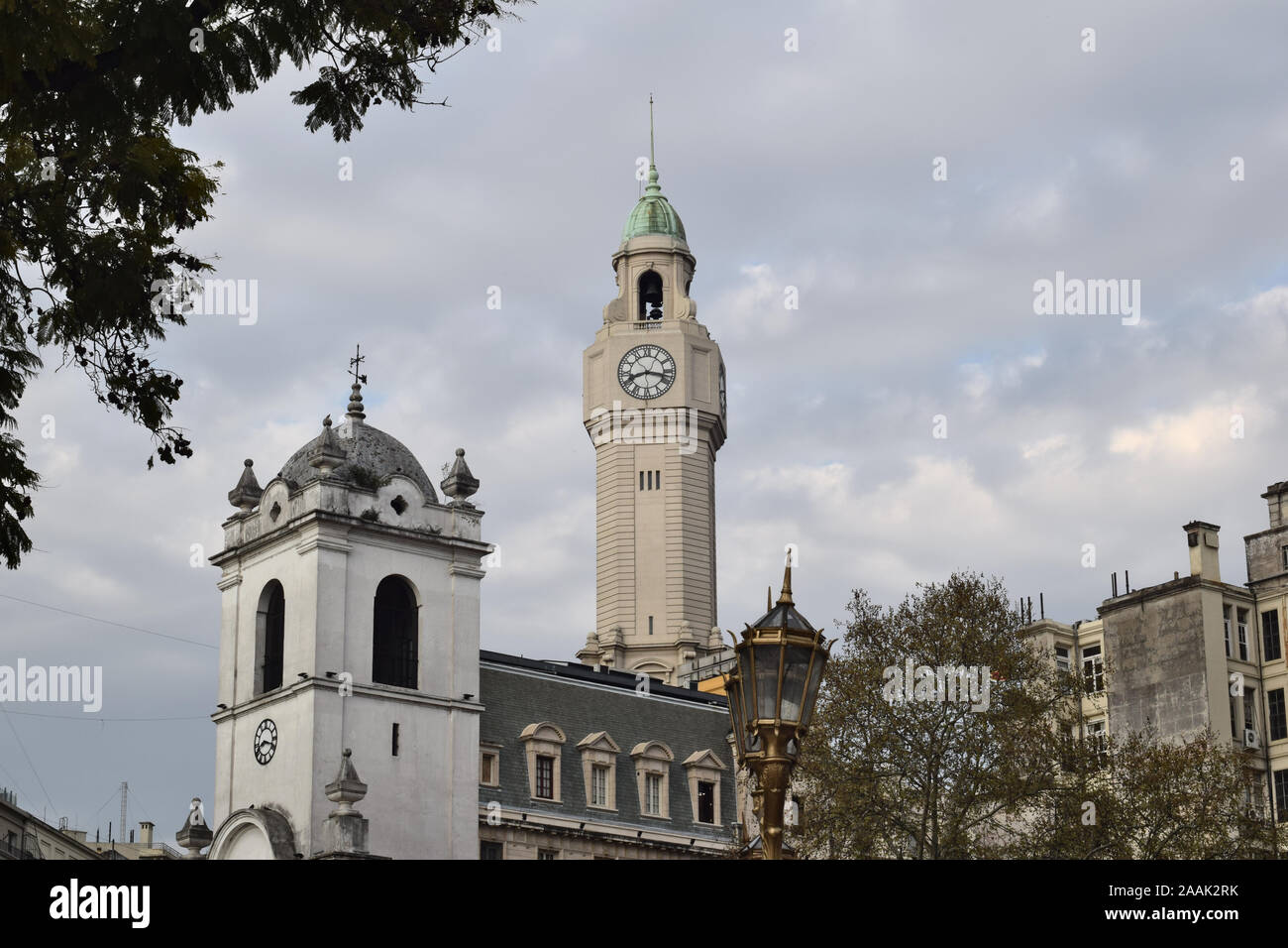 Clock of the Magistracy of the city of Buenos Aires, Argentina Stock ...