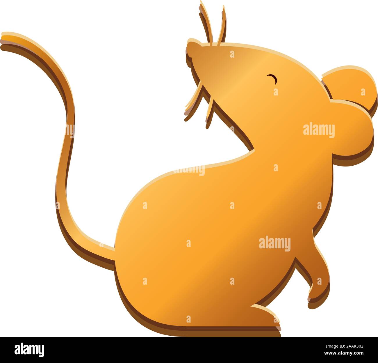 Gold mouse Stock Vector Images - Alamy