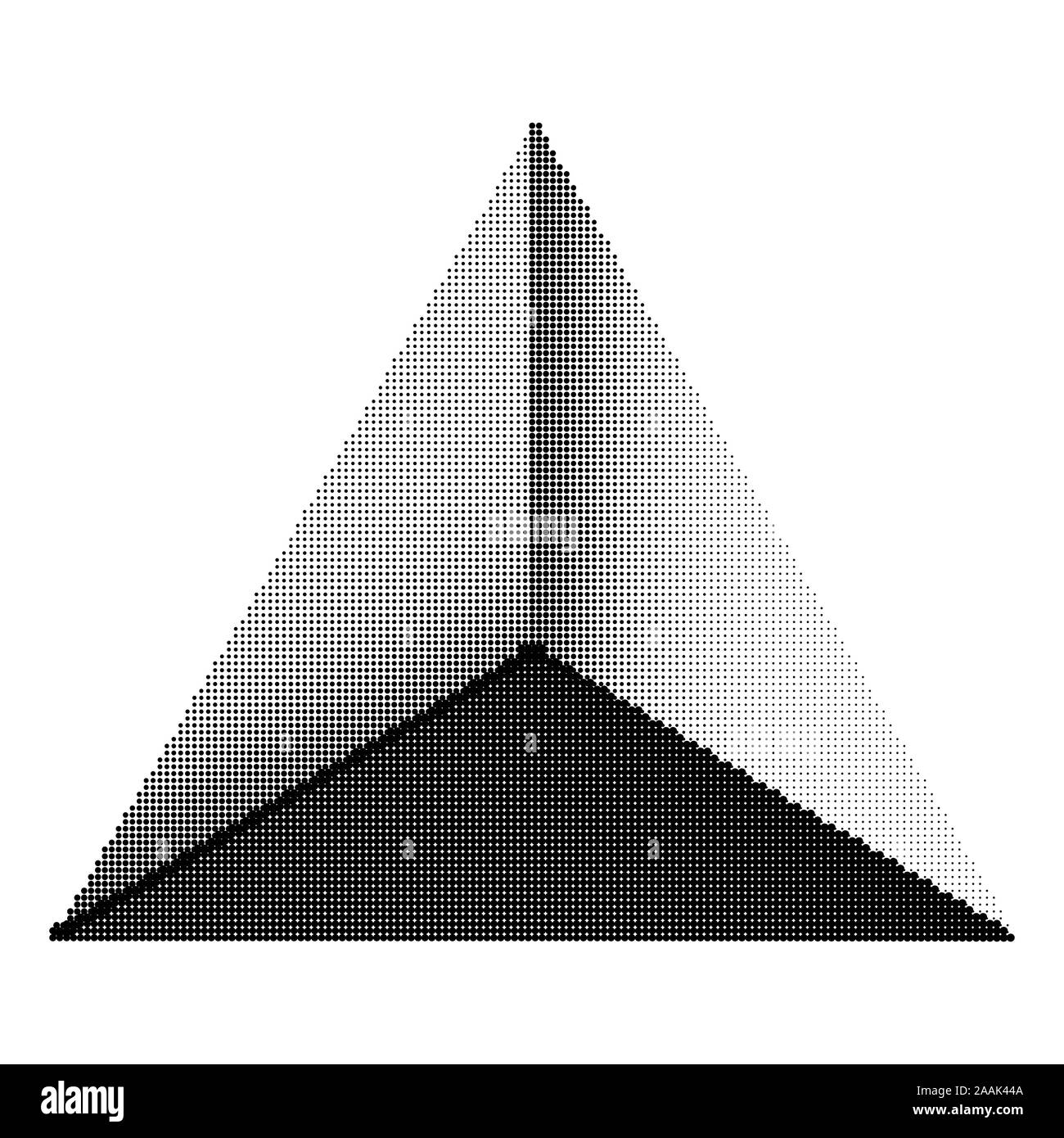 Triangle Halftone Pattern. Set of Dots. Dotted Texture. Overlay Grunge ...