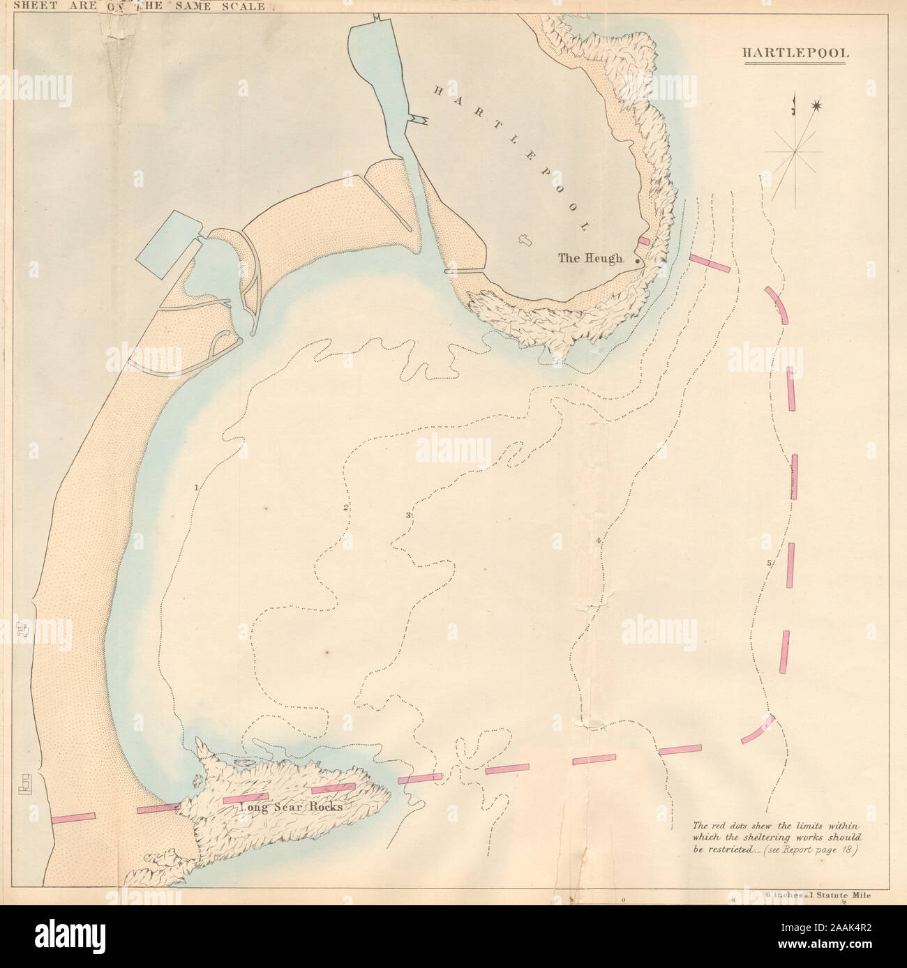 Map of hartlepool hi-res stock photography and images - Alamy