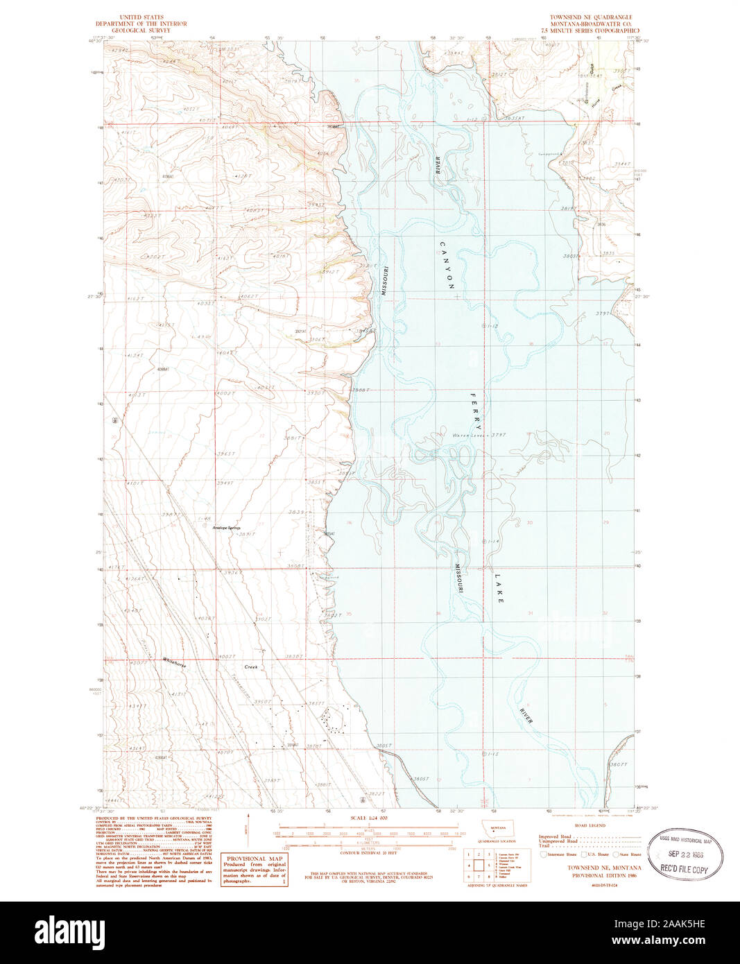 Map of townsend montana hi-res stock photography and images - Alamy