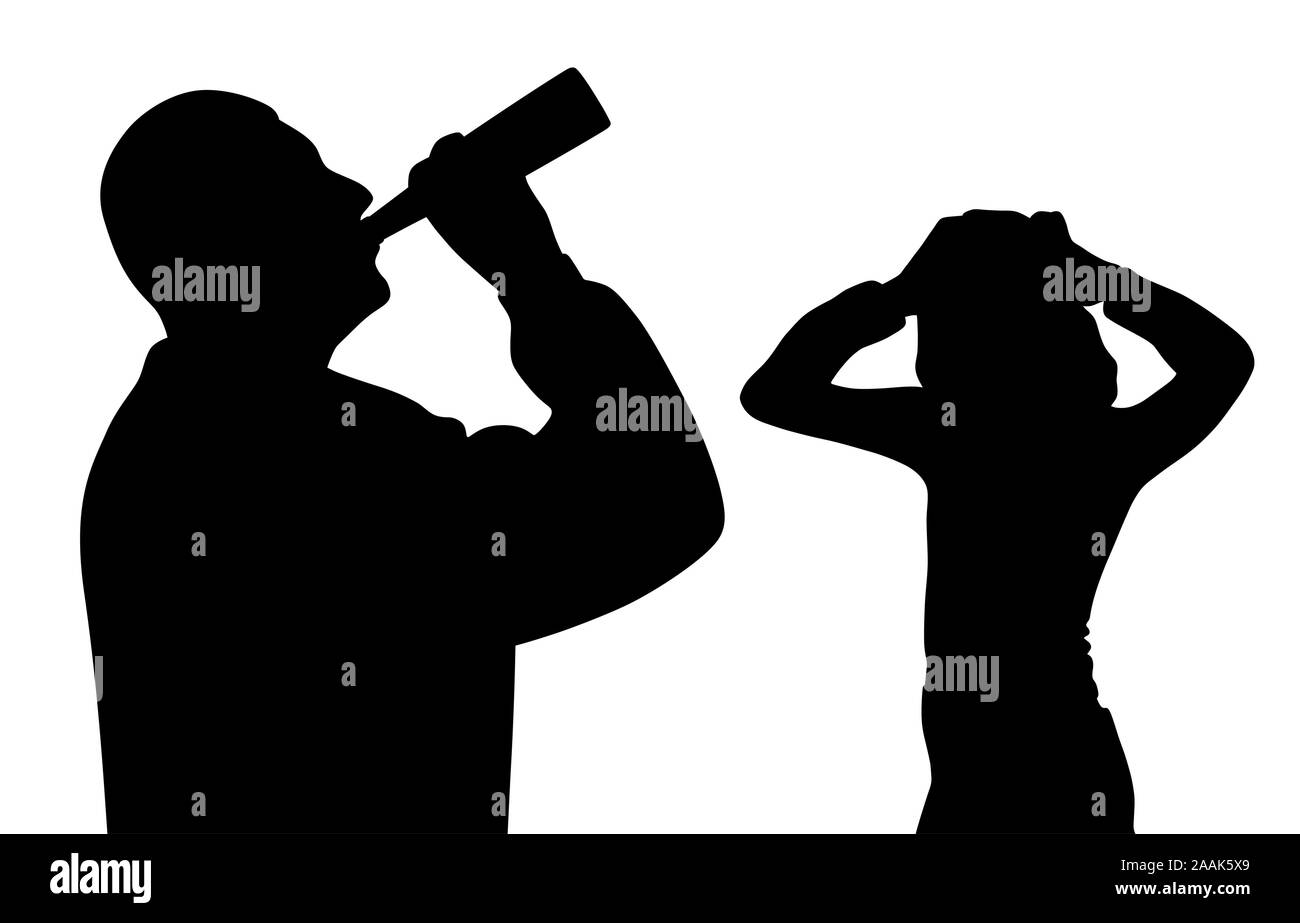Drunken father family Stock Vector Images - Alamy