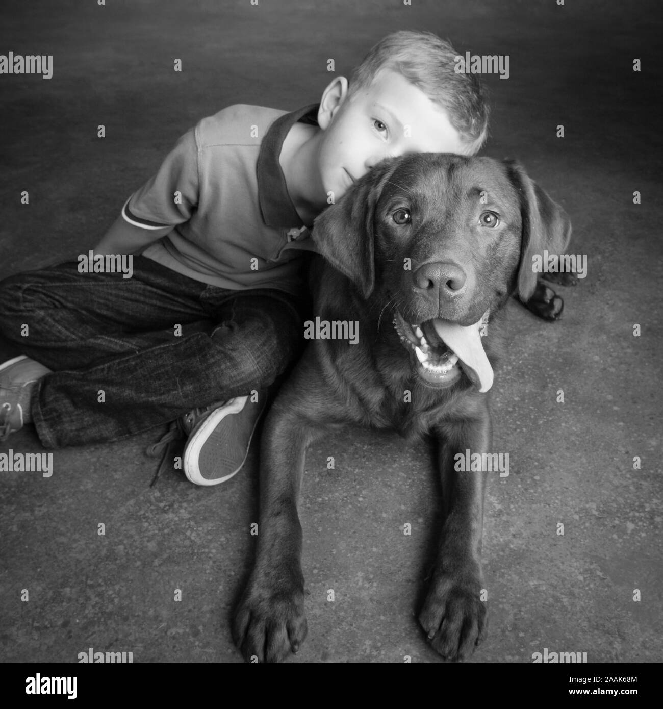 Boy black and white portrait Black and White Stock Photos & Images - Alamy