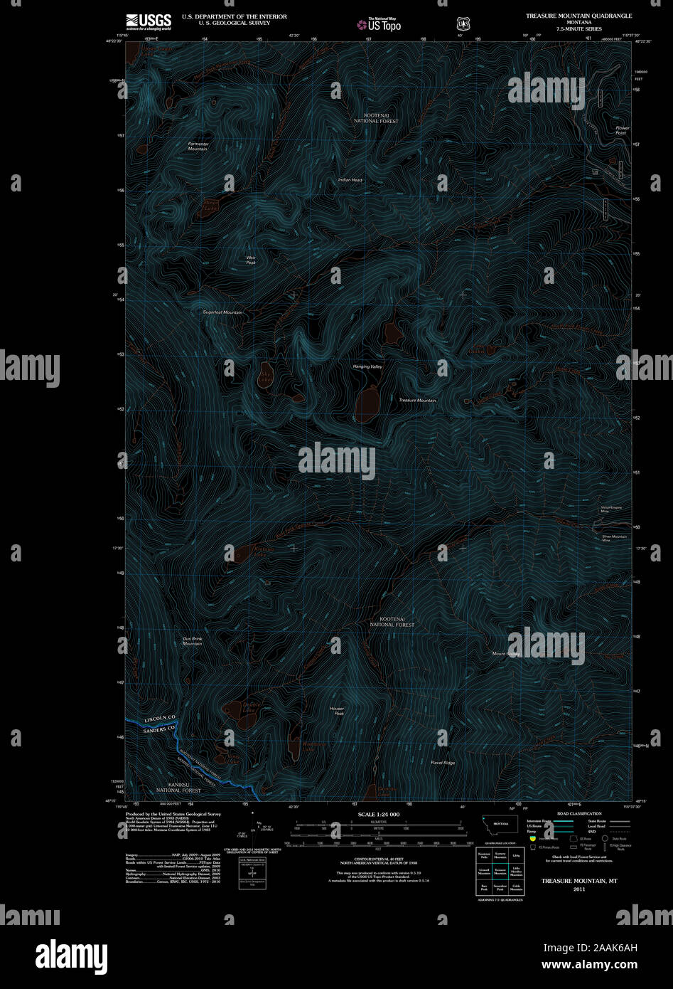 Treasure montana map hi-res stock photography and images - Alamy