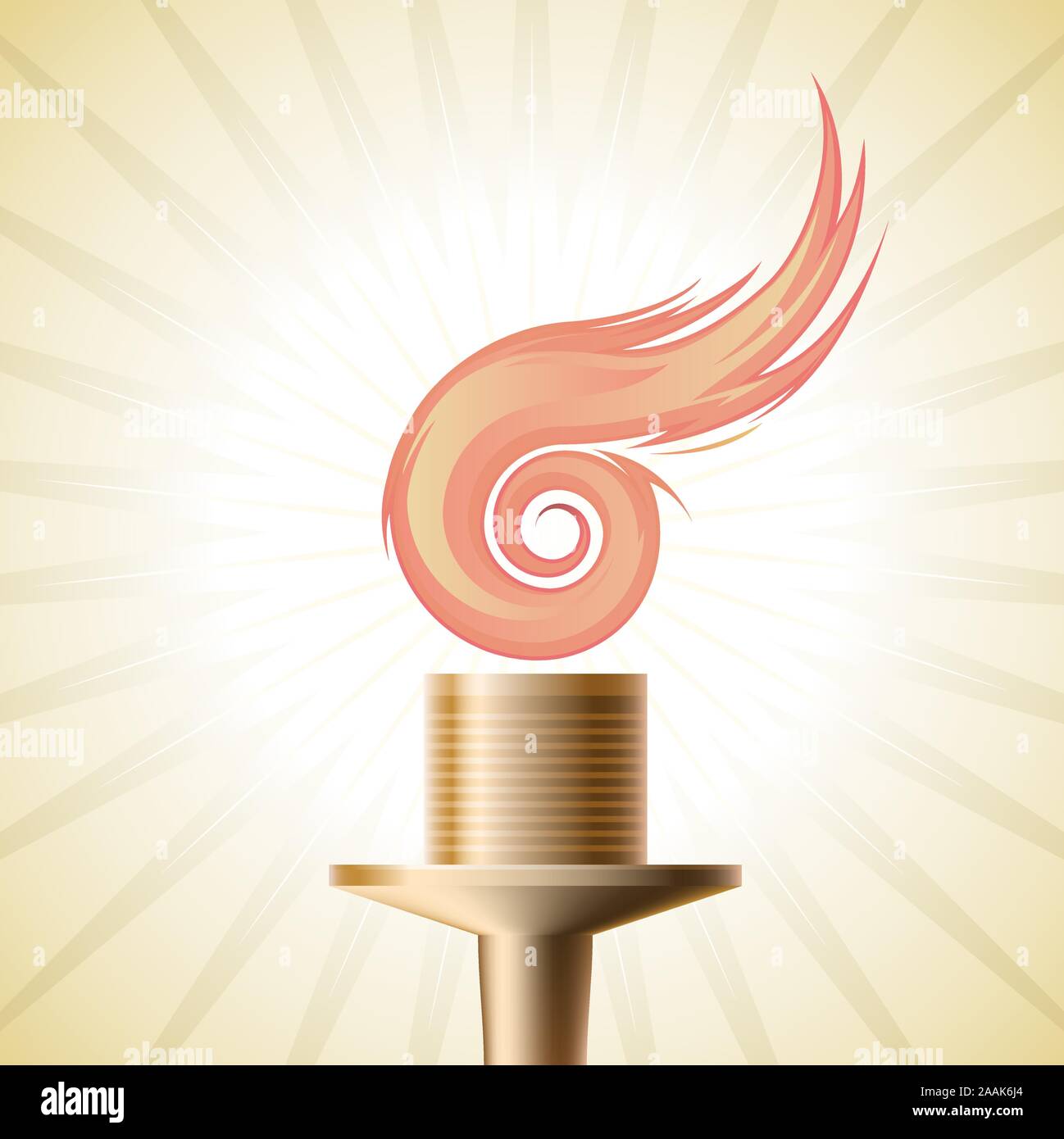Burning torch of hope vector illustration Stock Vector Image & Art - Alamy