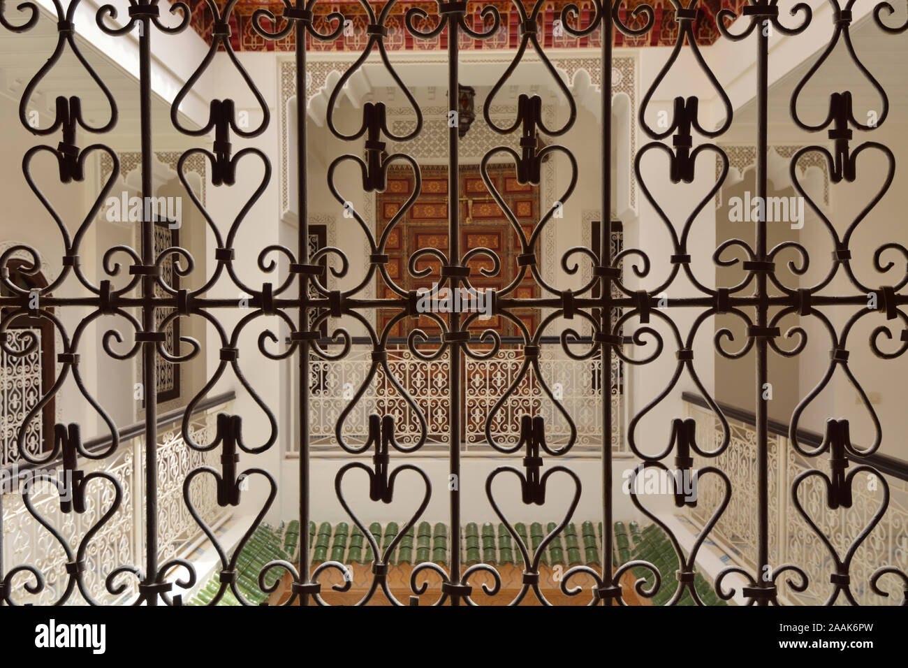 Traditional window of a riad in Marrakech. Morocco Stock Photo - Alamy