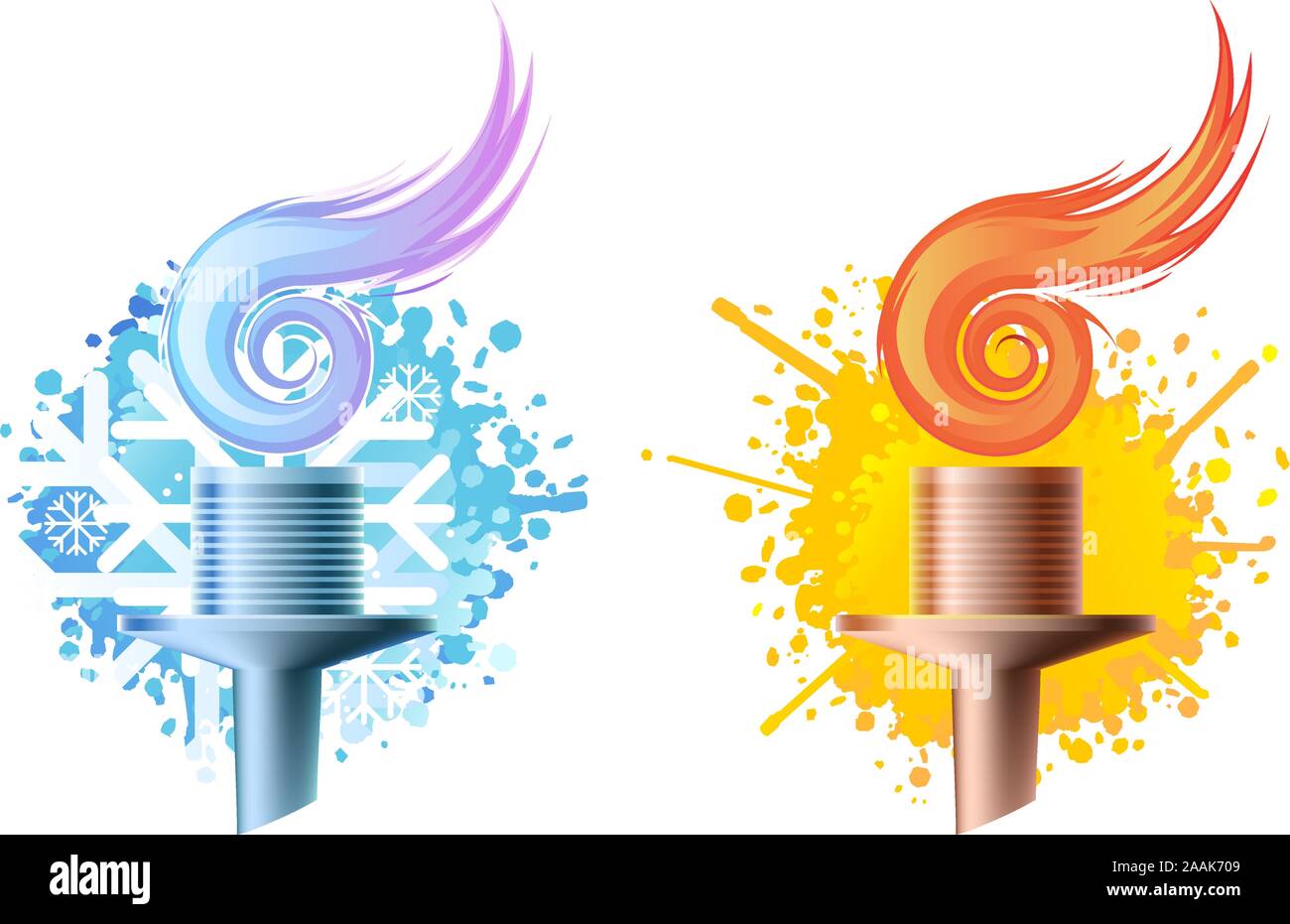 Realistic fire torch flame hi-res stock photography and images - Alamy