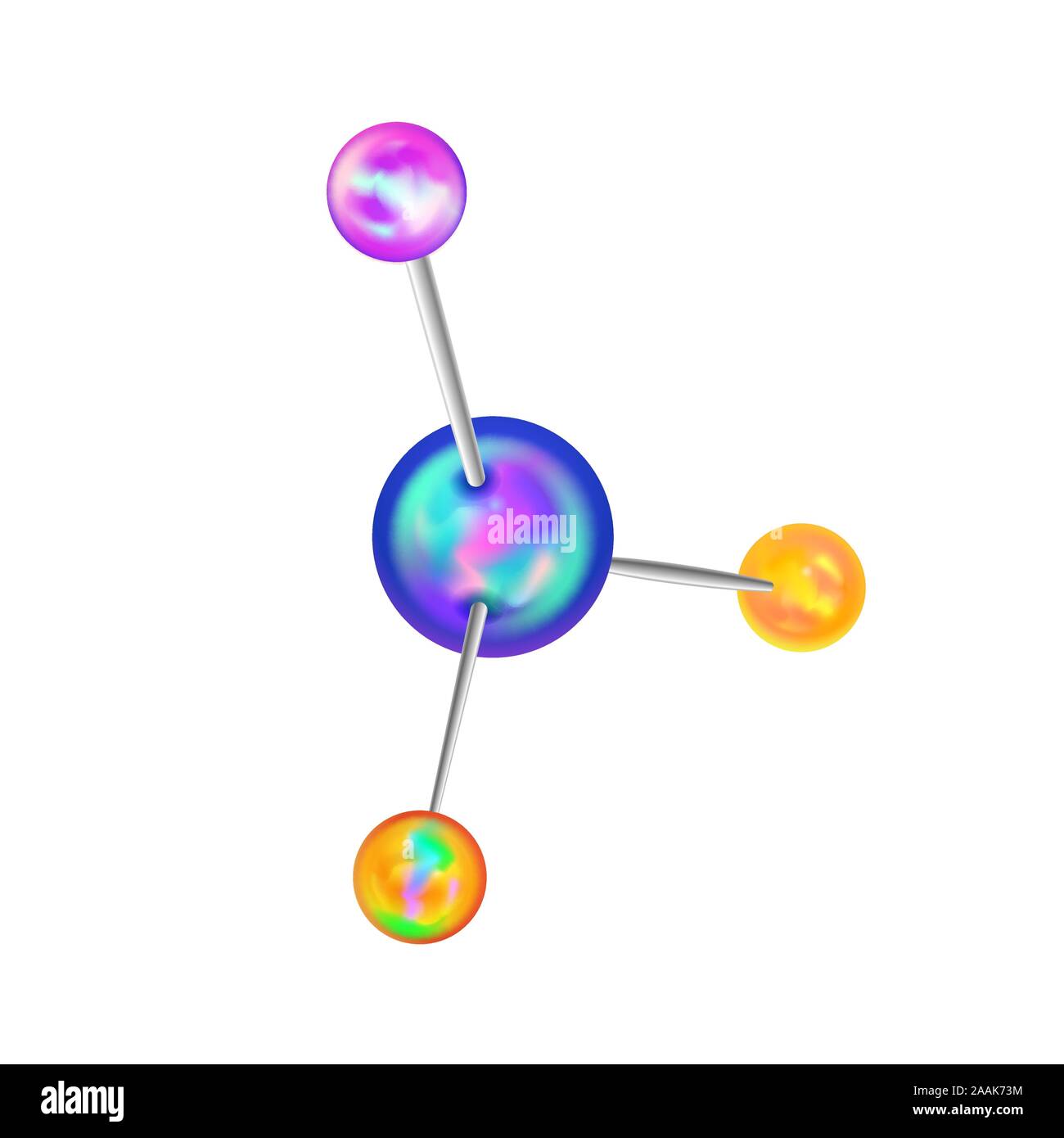 Atom chemical bonds symbol dna structure hi-res stock photography and ...