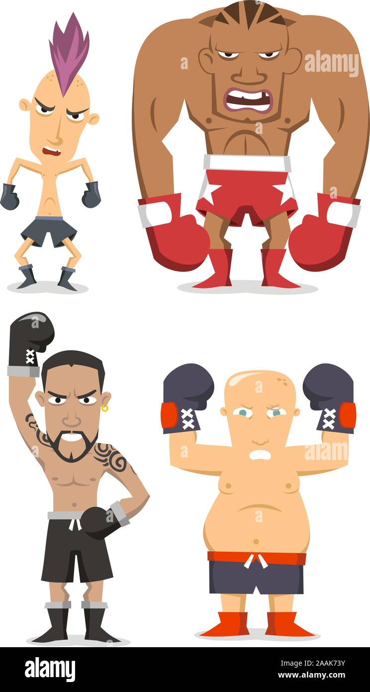Boxer cartoon illustrations Stock Vector Image & Art - Alamy