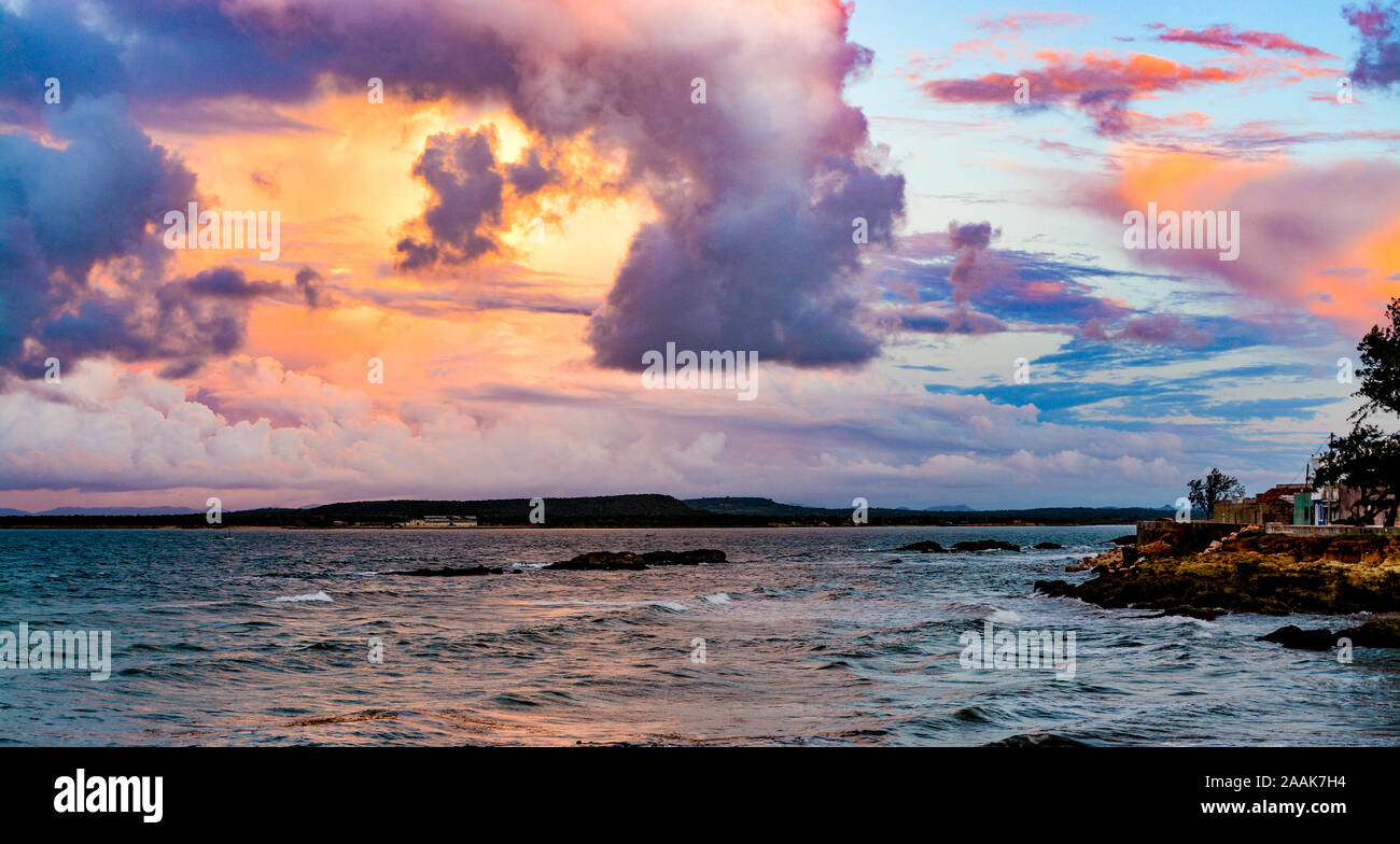 Sunset in Cuba Stock Photo - Alamy