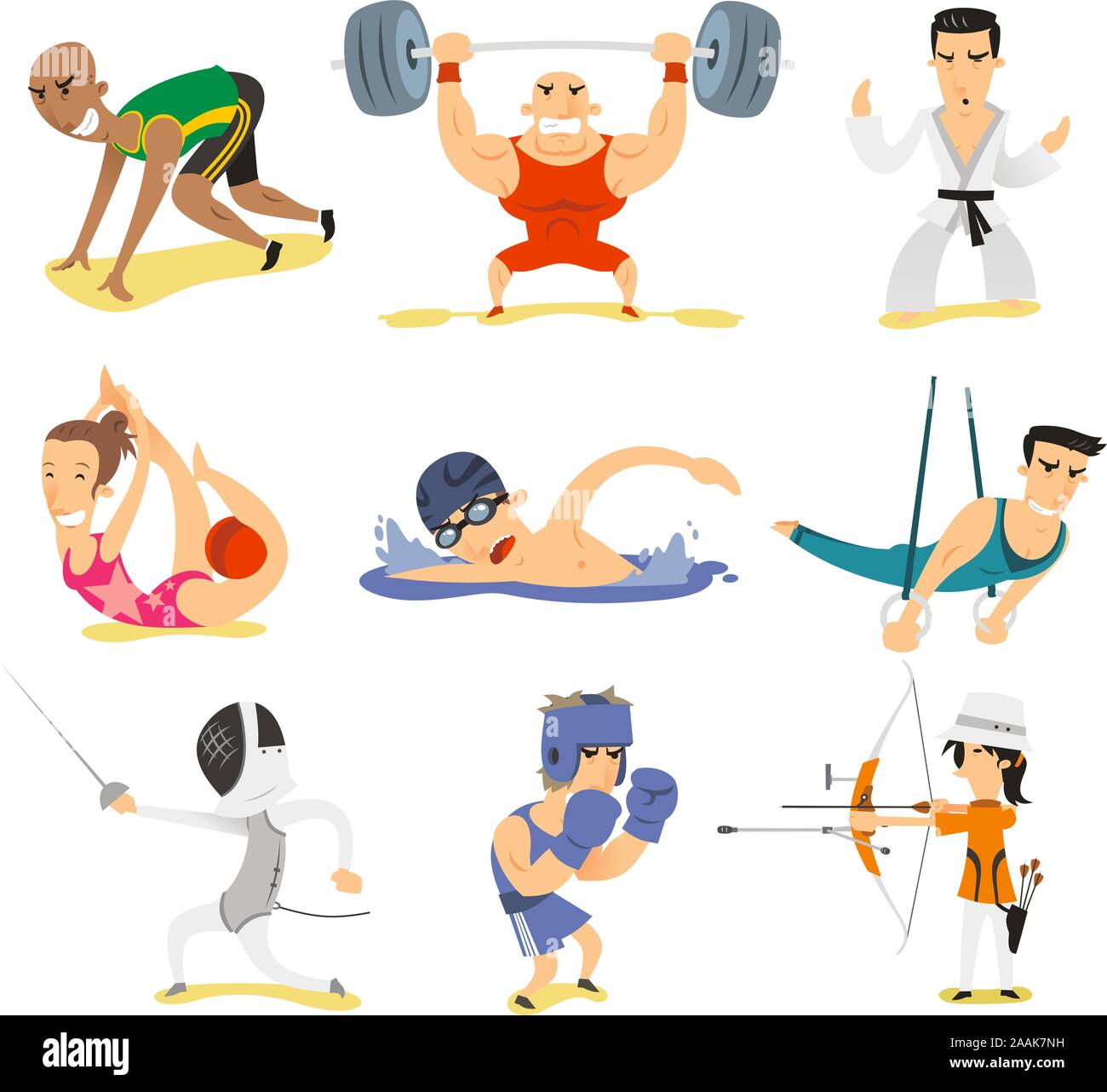Olympic sports illustrations Stock Vector Image & Art - Alamy
