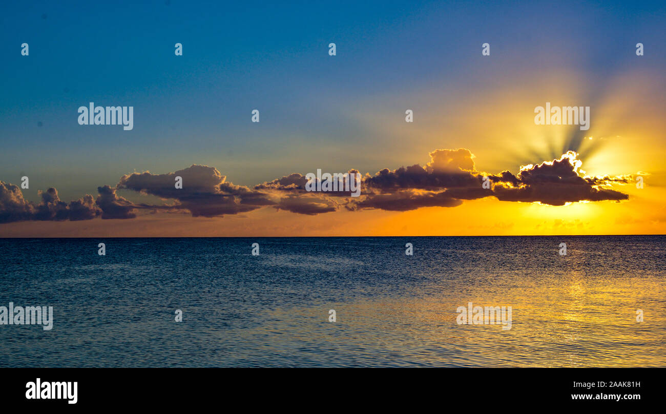 Sunset in Cuba Stock Photo - Alamy