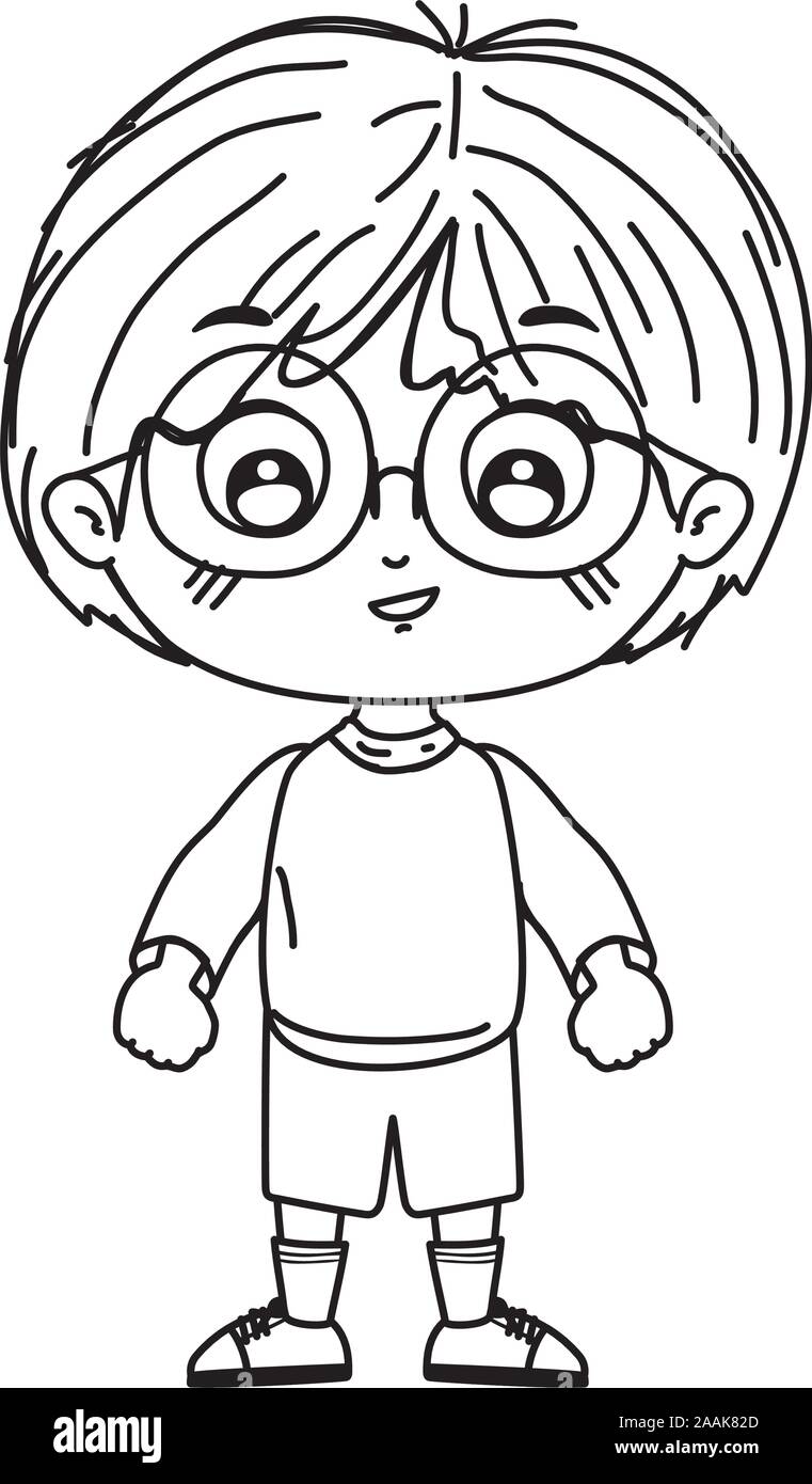 Isolated boy cartoon vector design Stock Vector Image & Art - Alamy