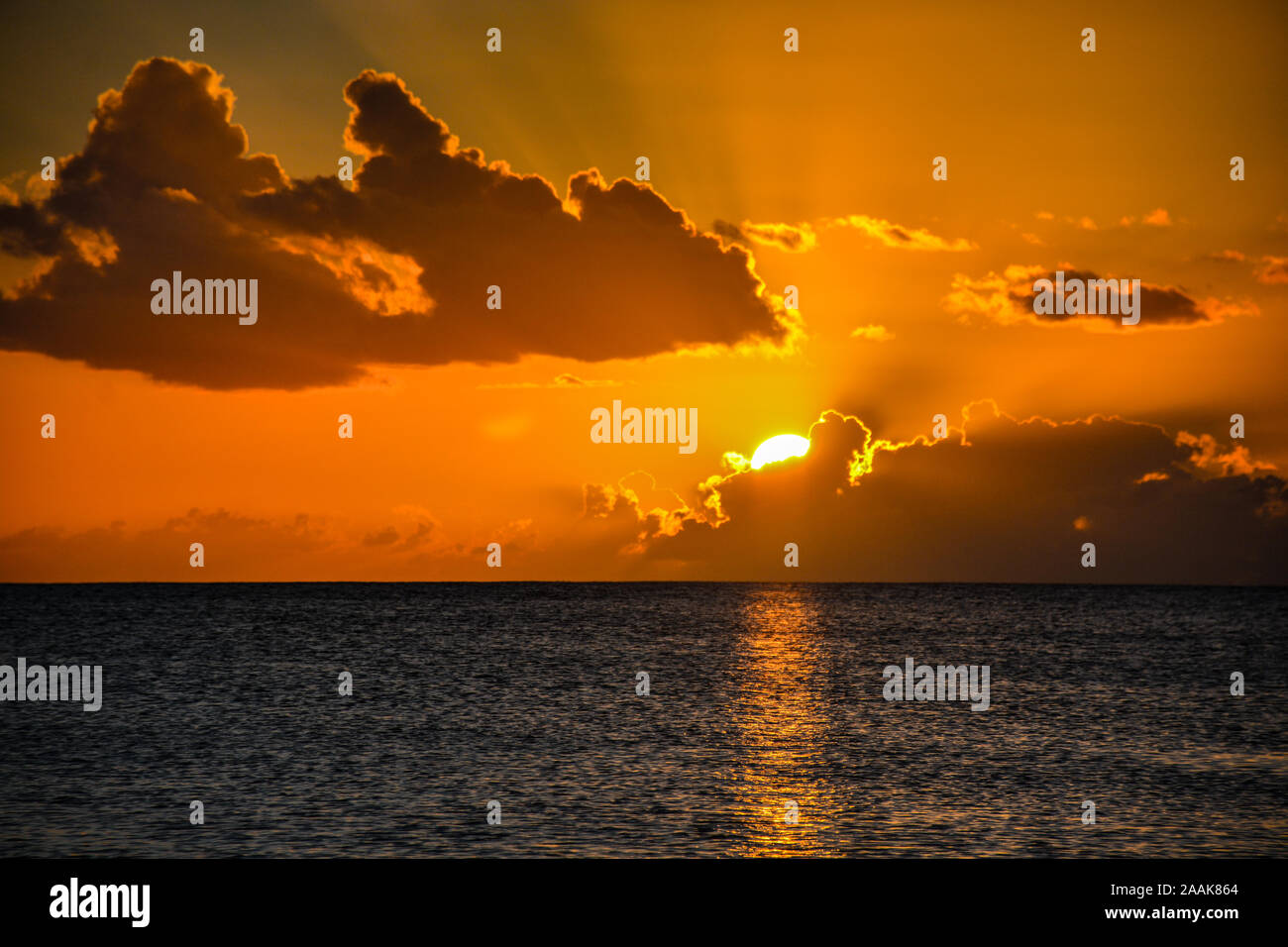 Sunset in Cuba Stock Photo - Alamy